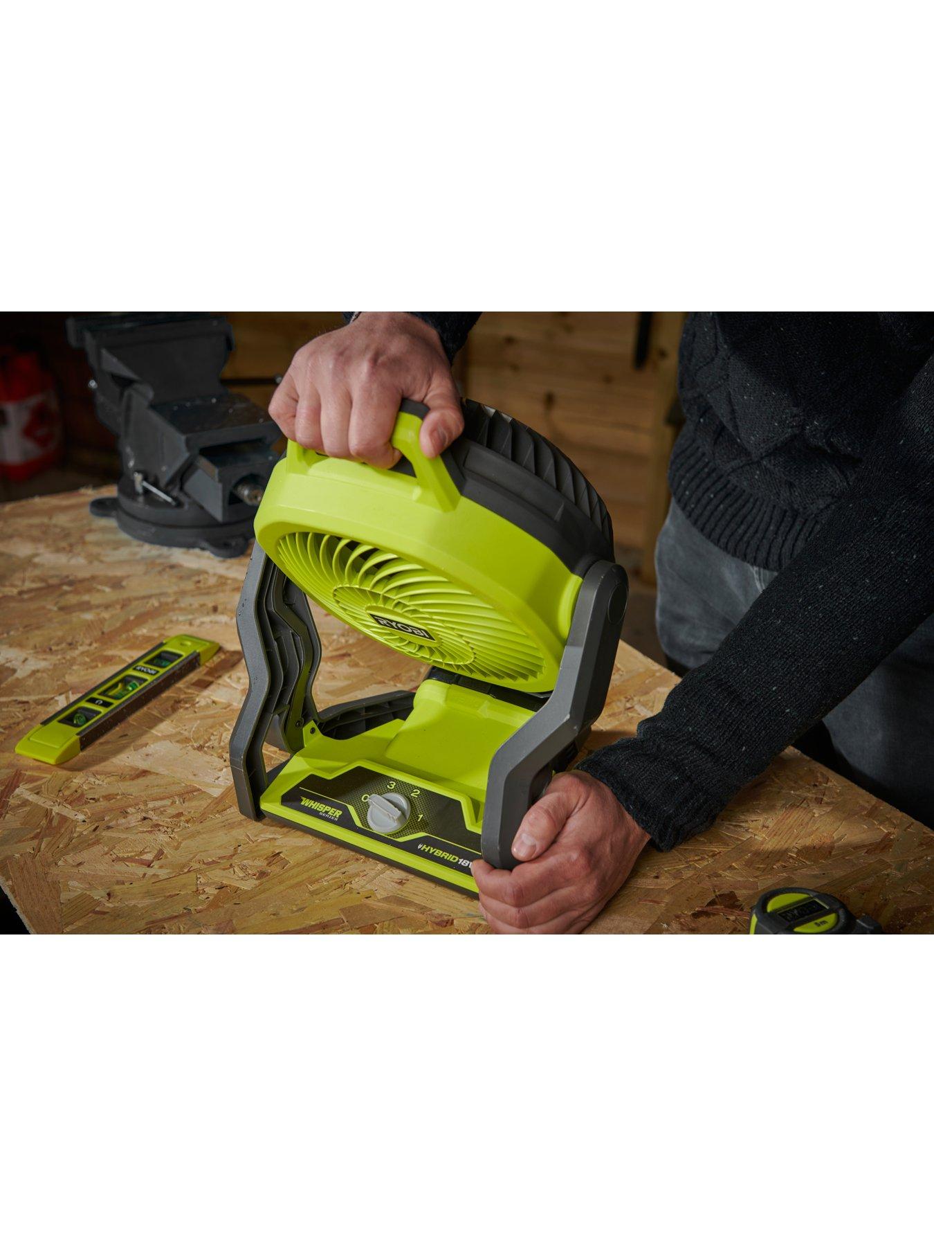 RYOBI RF18-0 18V ONE+ Cordless Non-Hybrid 3 Speed Fan (Bare Tool ...