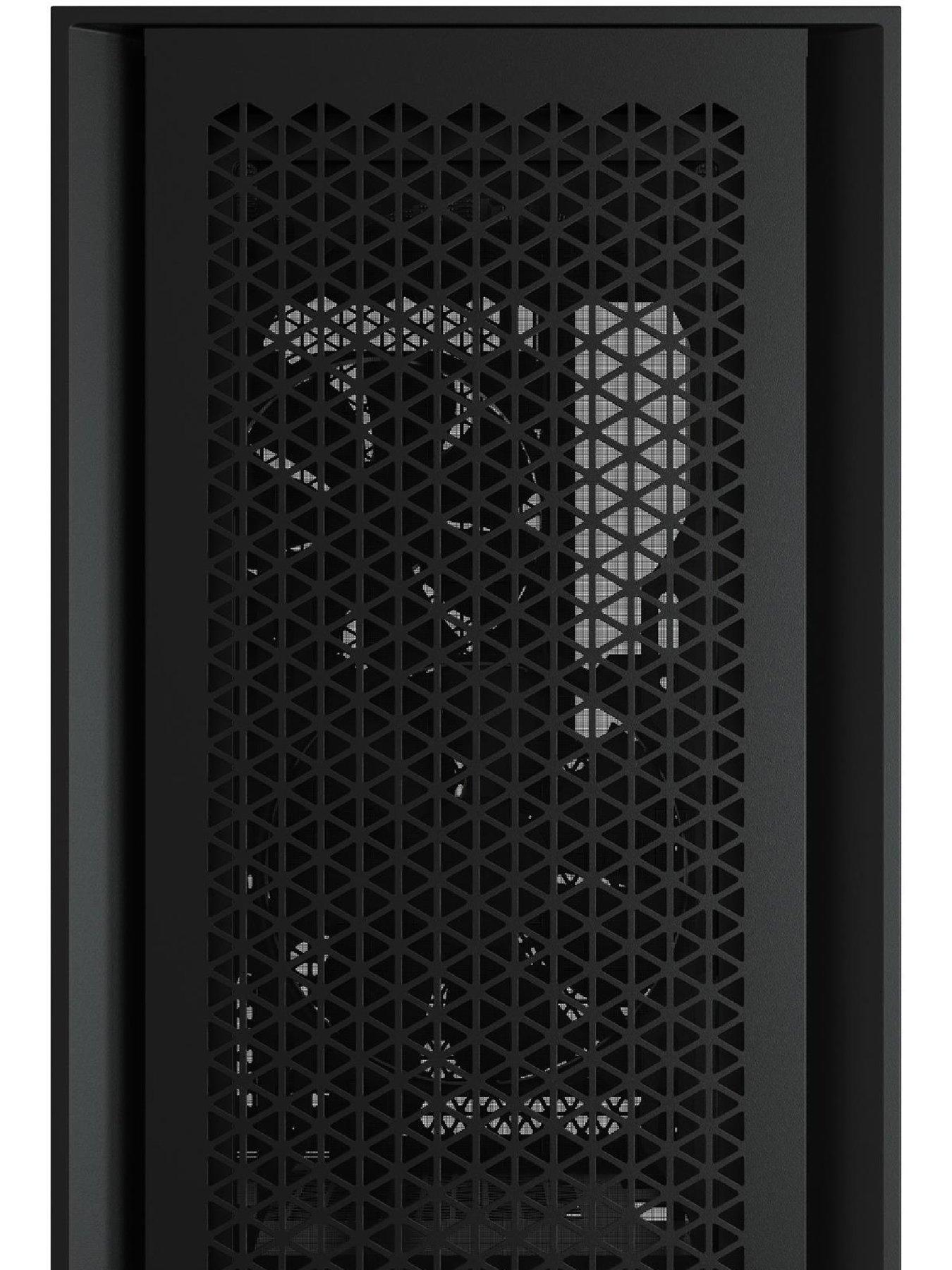 CORSAIR 4000D Airflow Tempered Glass Mid-Tower, Black | Littlewoods