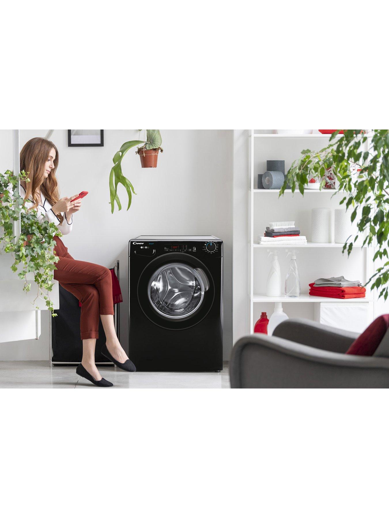 Candy CS149TWBB4 9kg Load, 1400 Spin Washing Machine - Black | Littlewoods