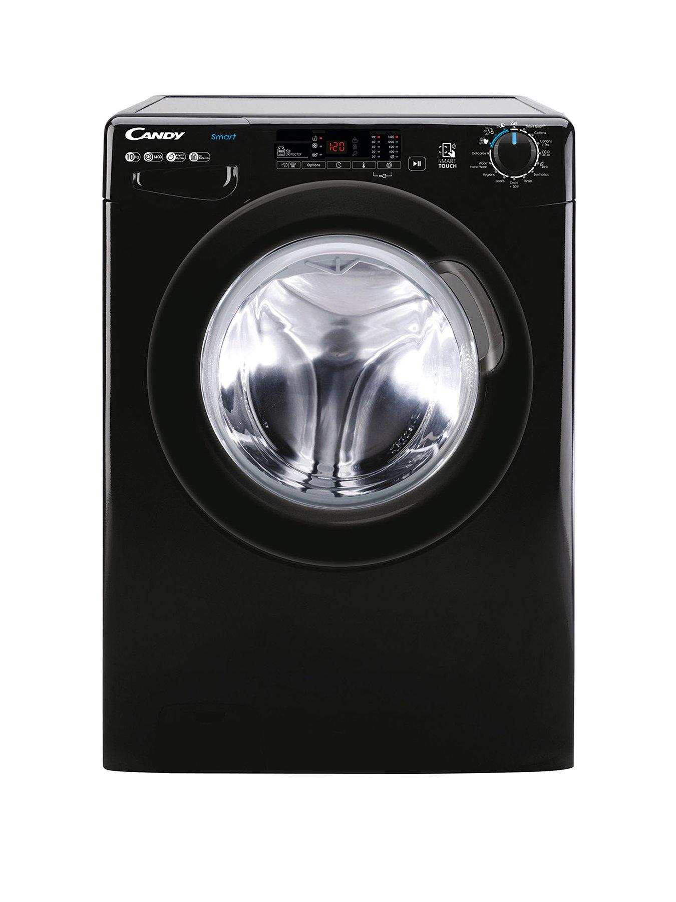 Candy CS1410TWBBE 10kg Load, 1400 Spin Washing Machine - Black ...