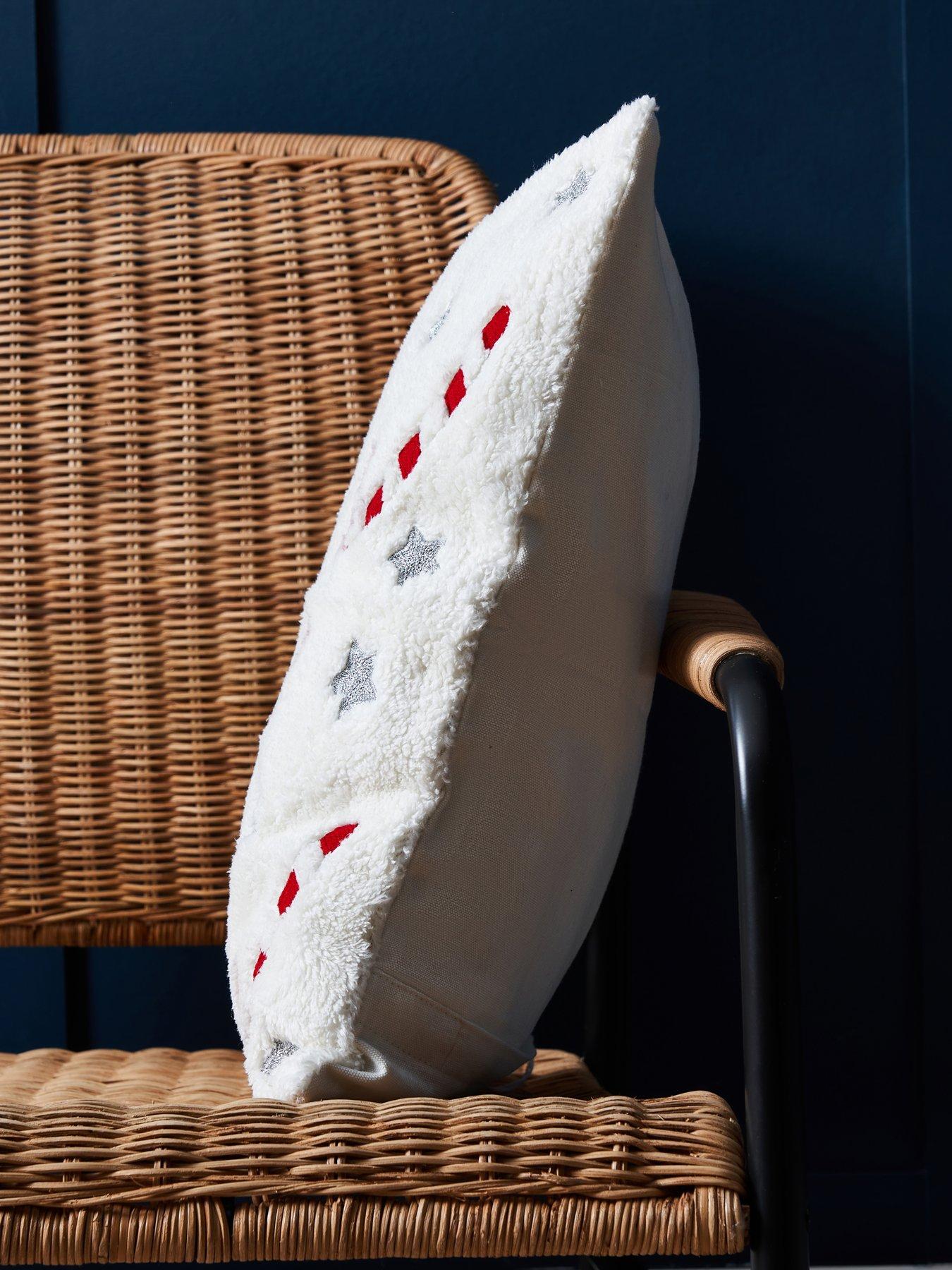 Very Home Christmas Candy Cane Cushion | littlewoods.com