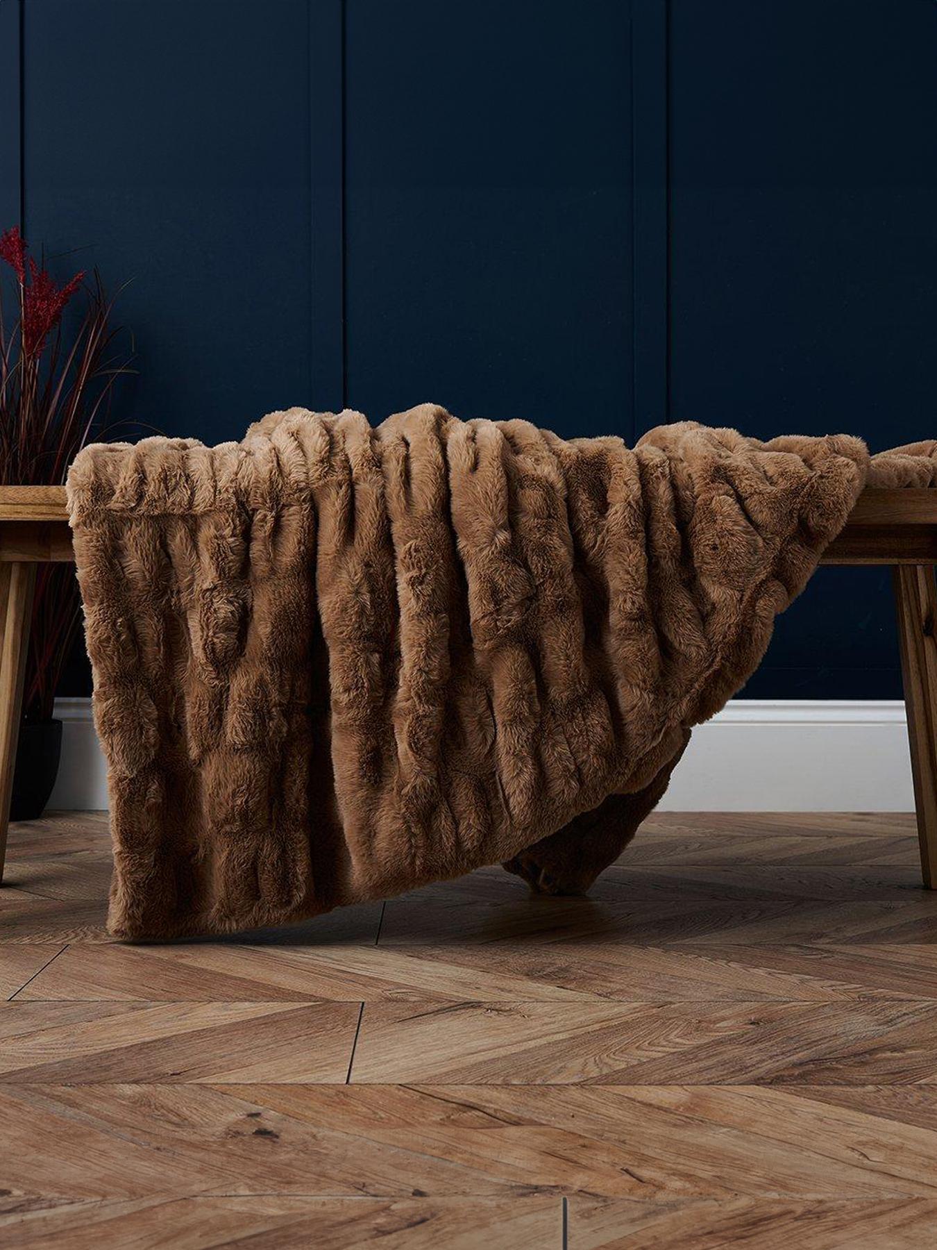 Very Home Ruched Throw | Littlewoods