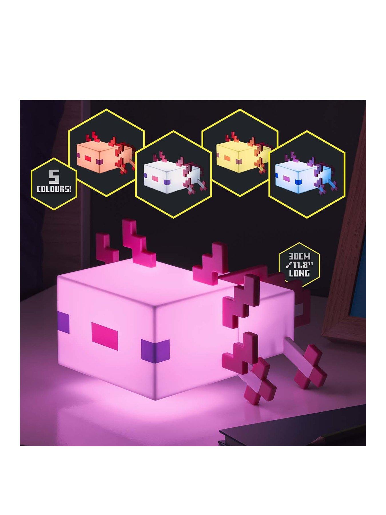 Minecraft Pink Axolotl Lamp - Officially Licensed Minecraft Night Light ...