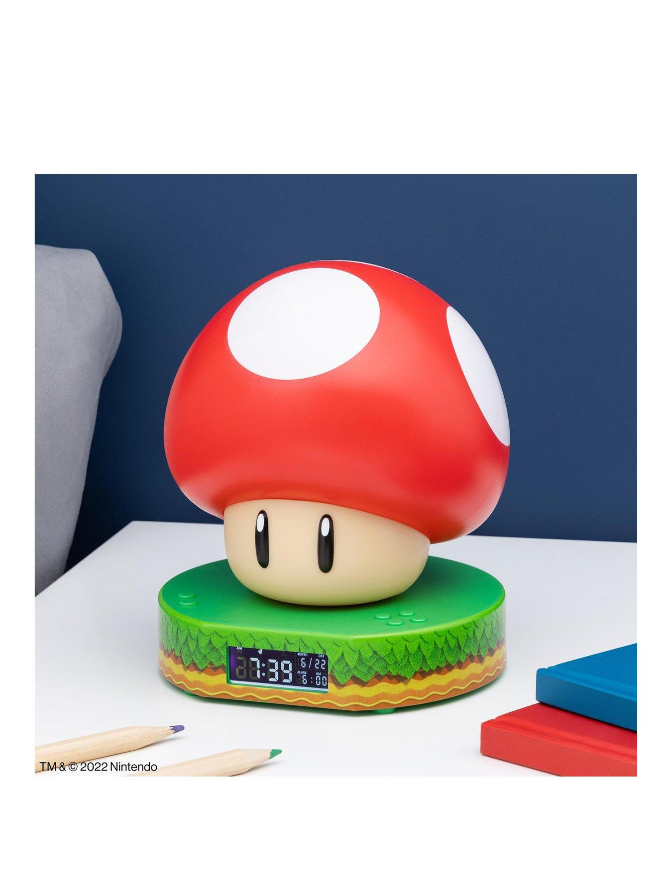 Super Mario Toad Super Red Mushroom Digital Alarm Clock - Officially ...