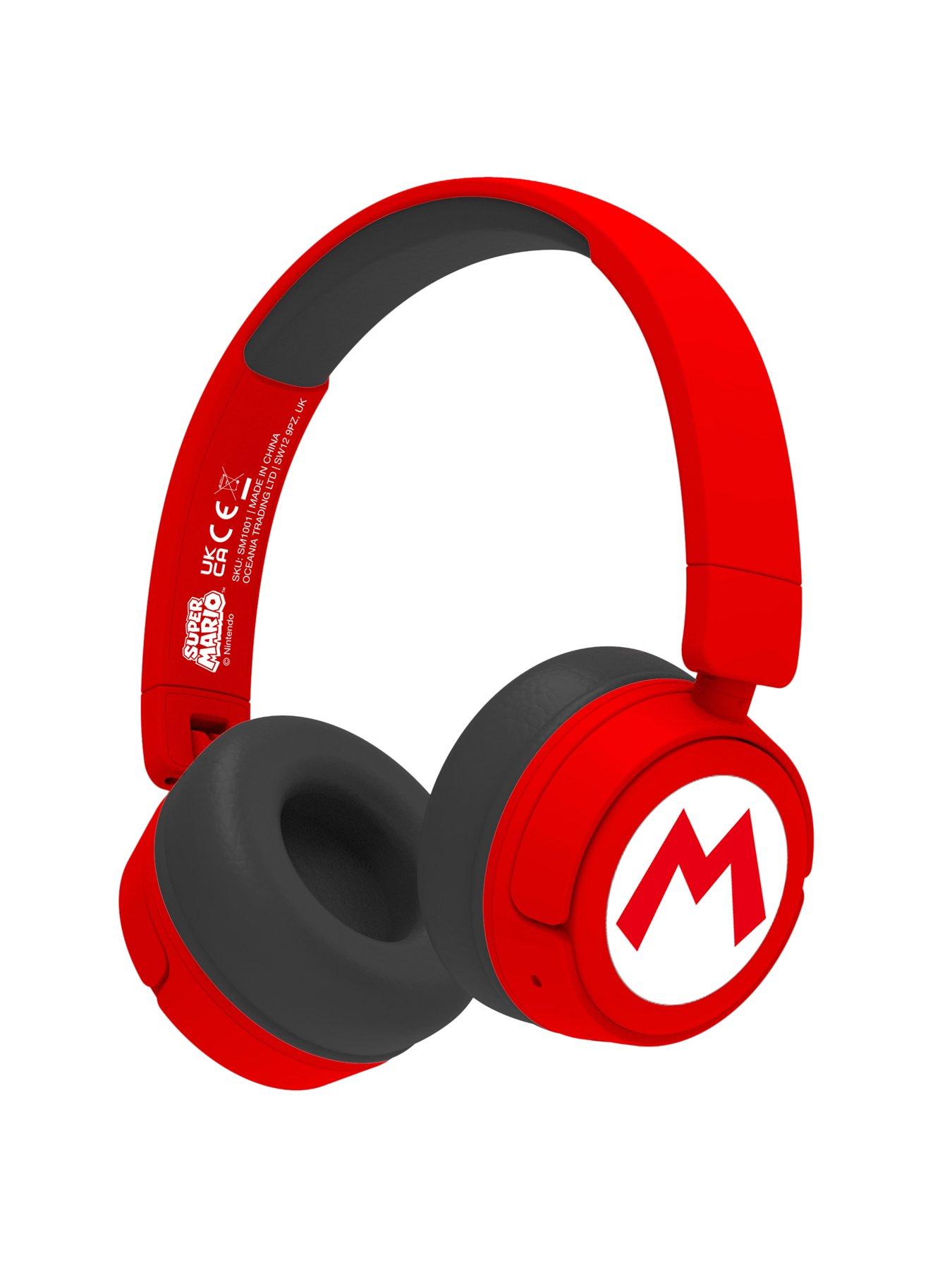 Super Mario Icon Bluetooth Headphones | Littlewoods