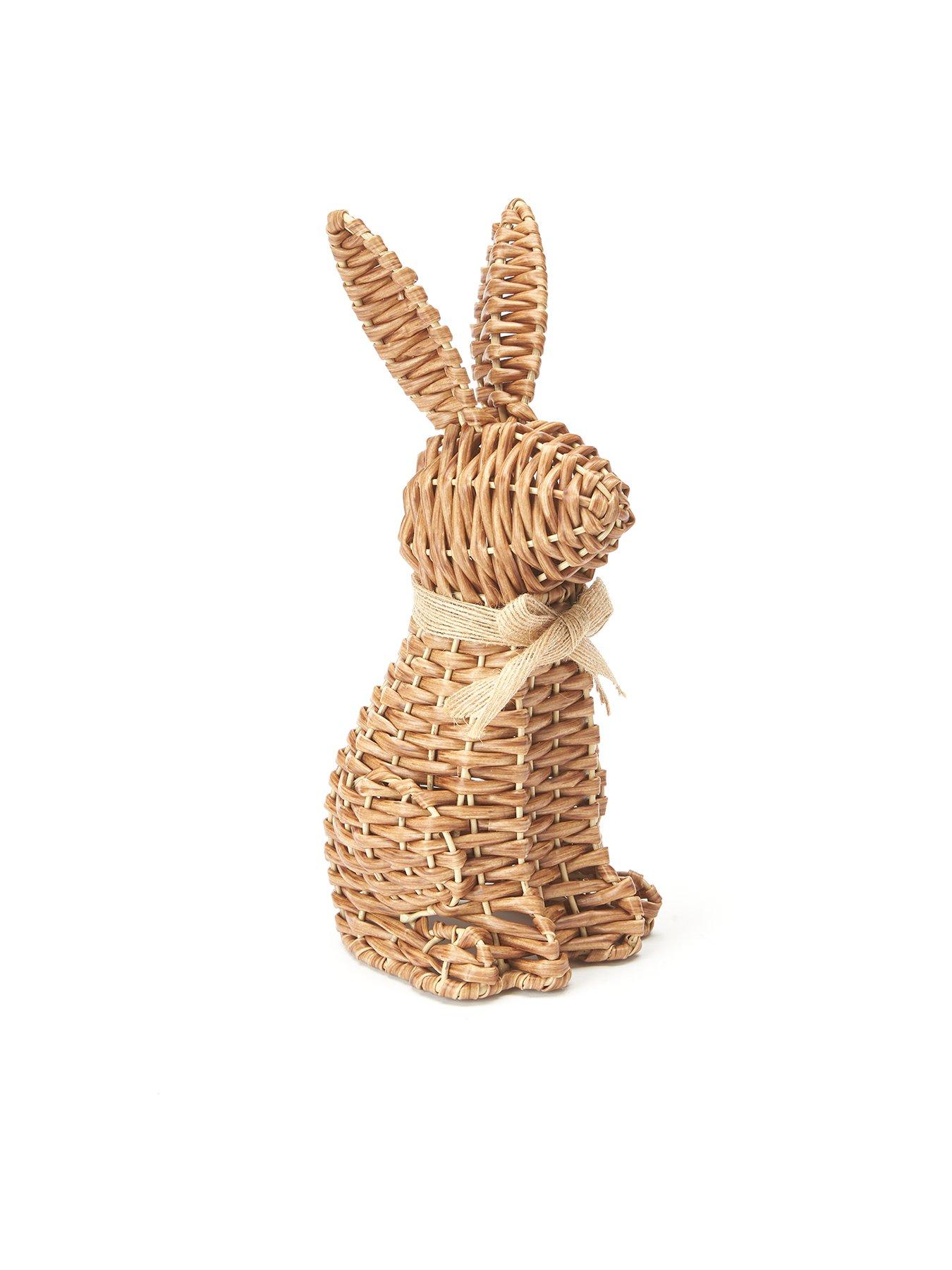 Very Home 26cm Rattan Effect Spring/ Easter Rabbit | Littlewoods