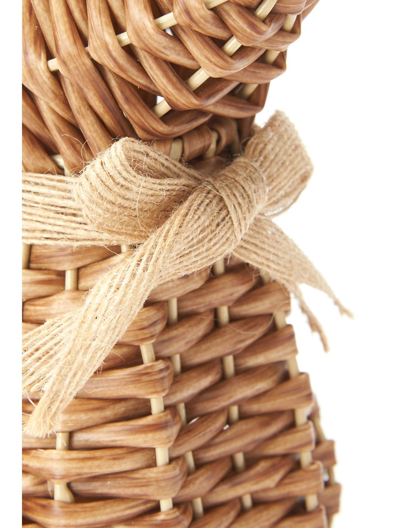 Very Home 26cm Rattan Effect Spring/ Easter Rabbit | Littlewoods