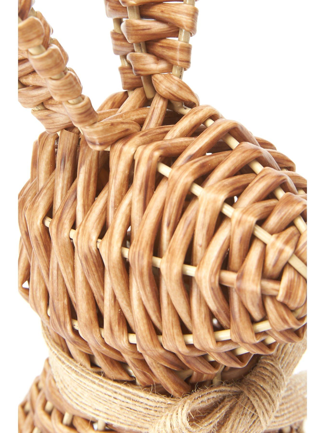 Very Home 26cm Rattan Effect Spring/ Easter Rabbit | Littlewoods