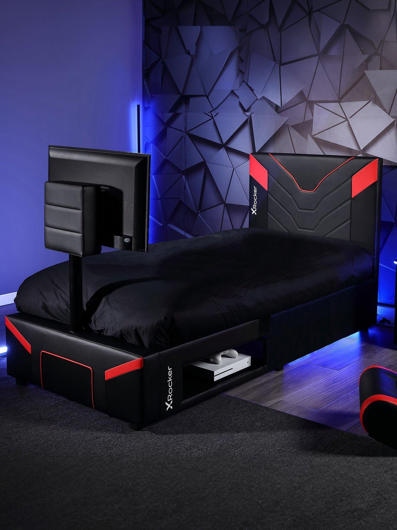 X Rocker Cerberus Twist Single TV Bed with Mattress Option (Buy & SAVE ...