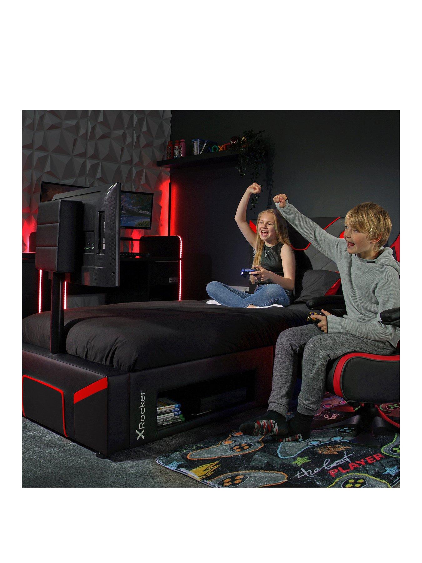 X Rocker Cerberus Twist Single TV Bed with Mattress Option (Buy & SAVE ...