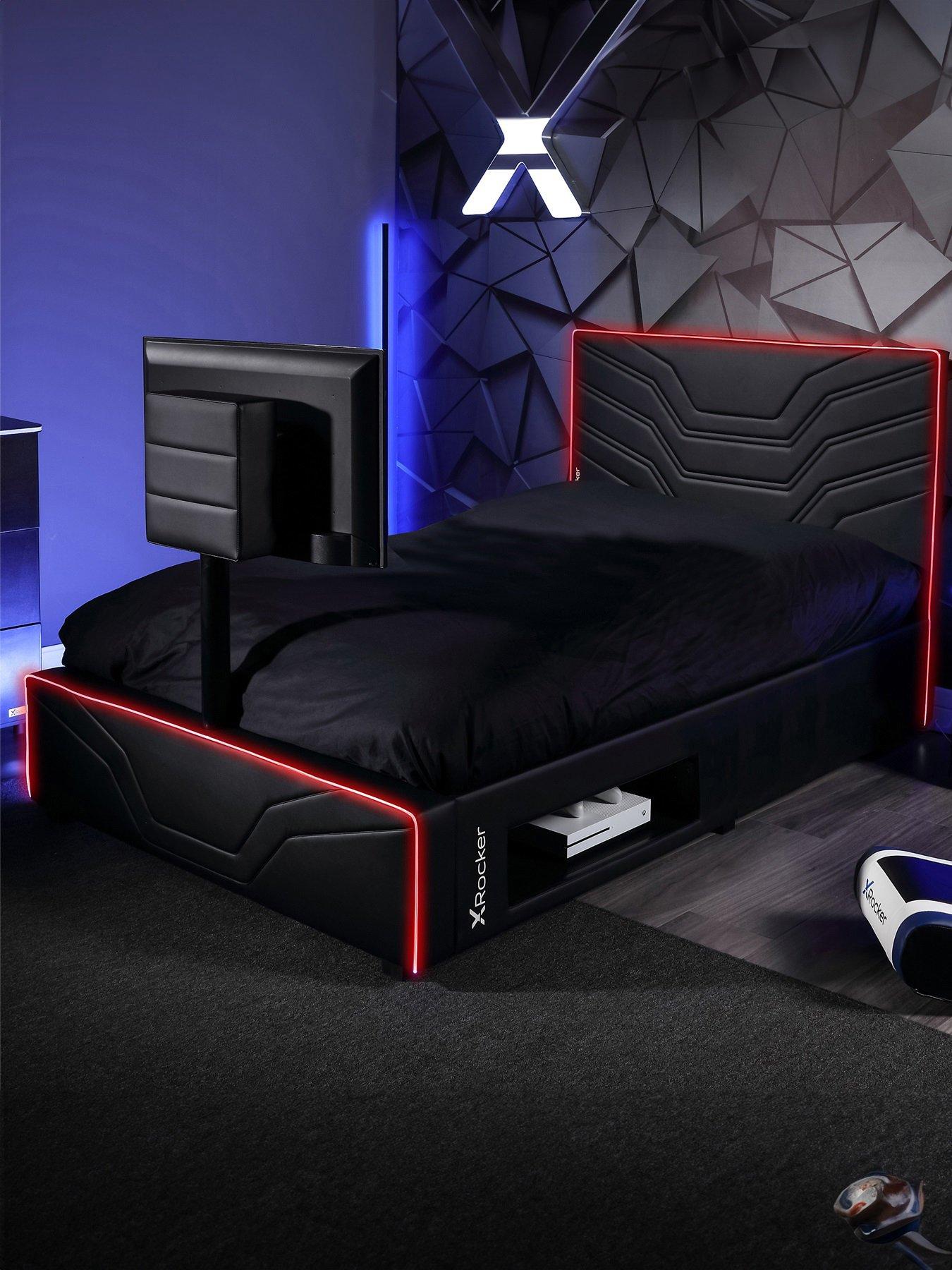 Bed with 55 inch tv store