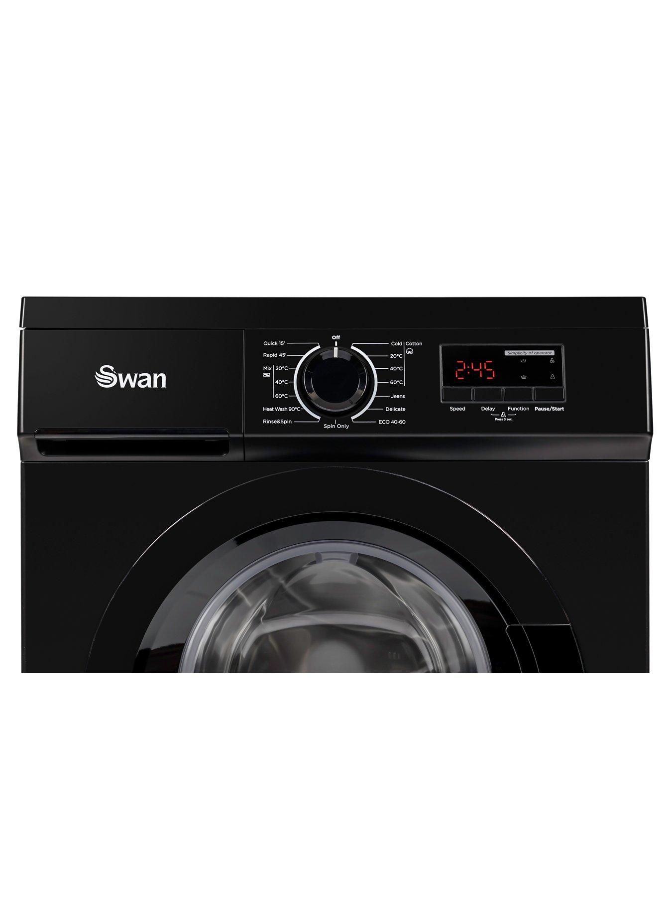 Swan SW75110B 7kg 1200 Spin Freestanding Washing Machine - Black ...