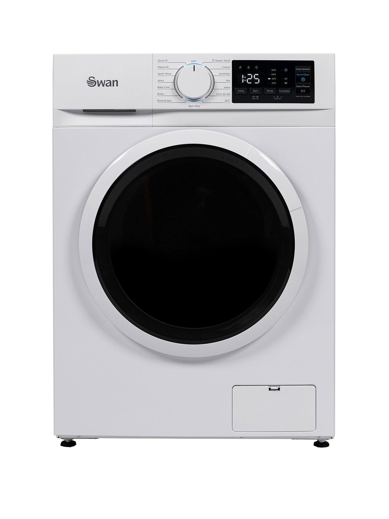 Swan SW75120W 8kg Load, 1400 Spin Freestanding Washing Machine - White ...