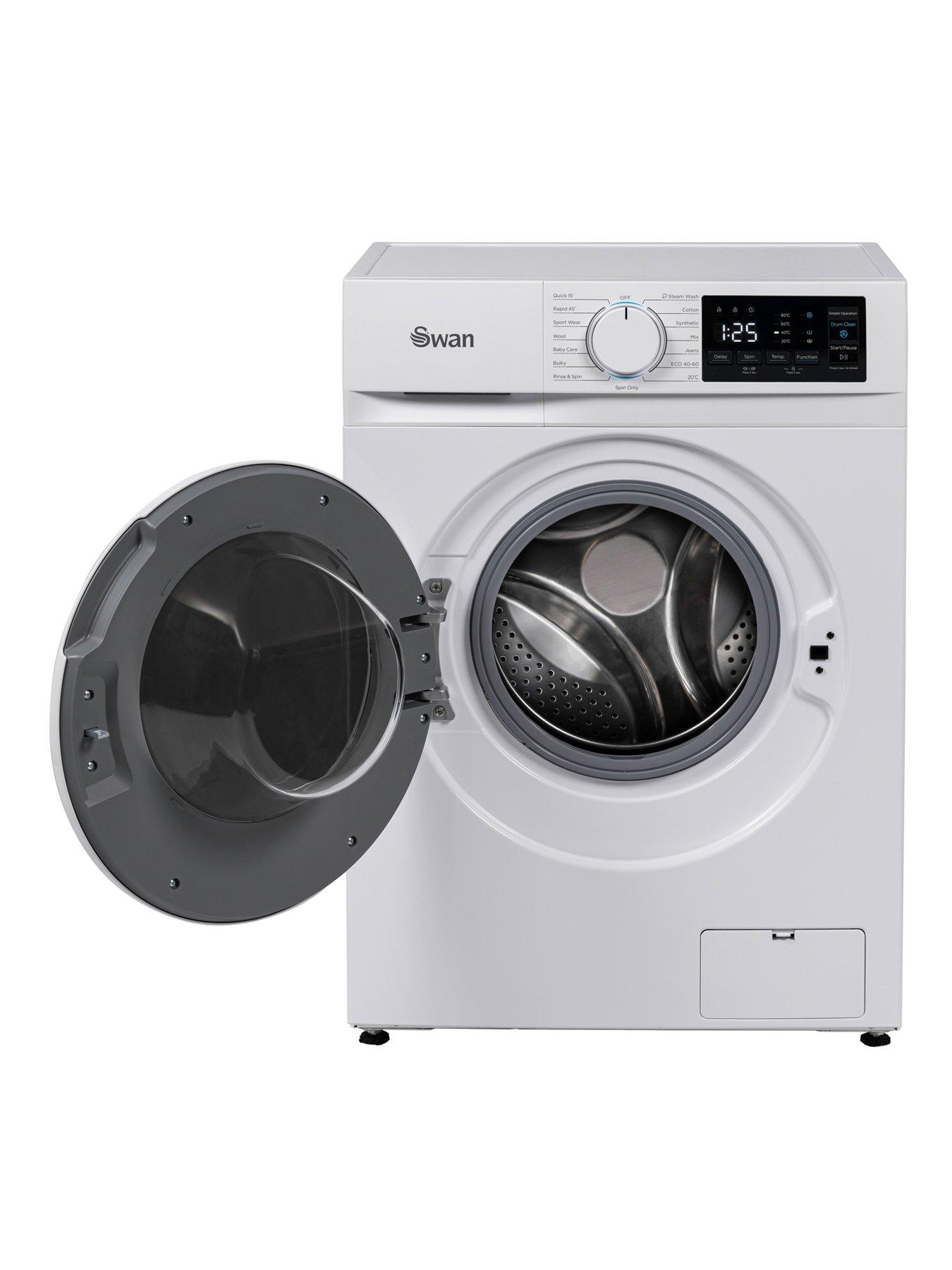 Swan SW75120W 8kg Load, 1400 Spin Freestanding Washing Machine - White ...