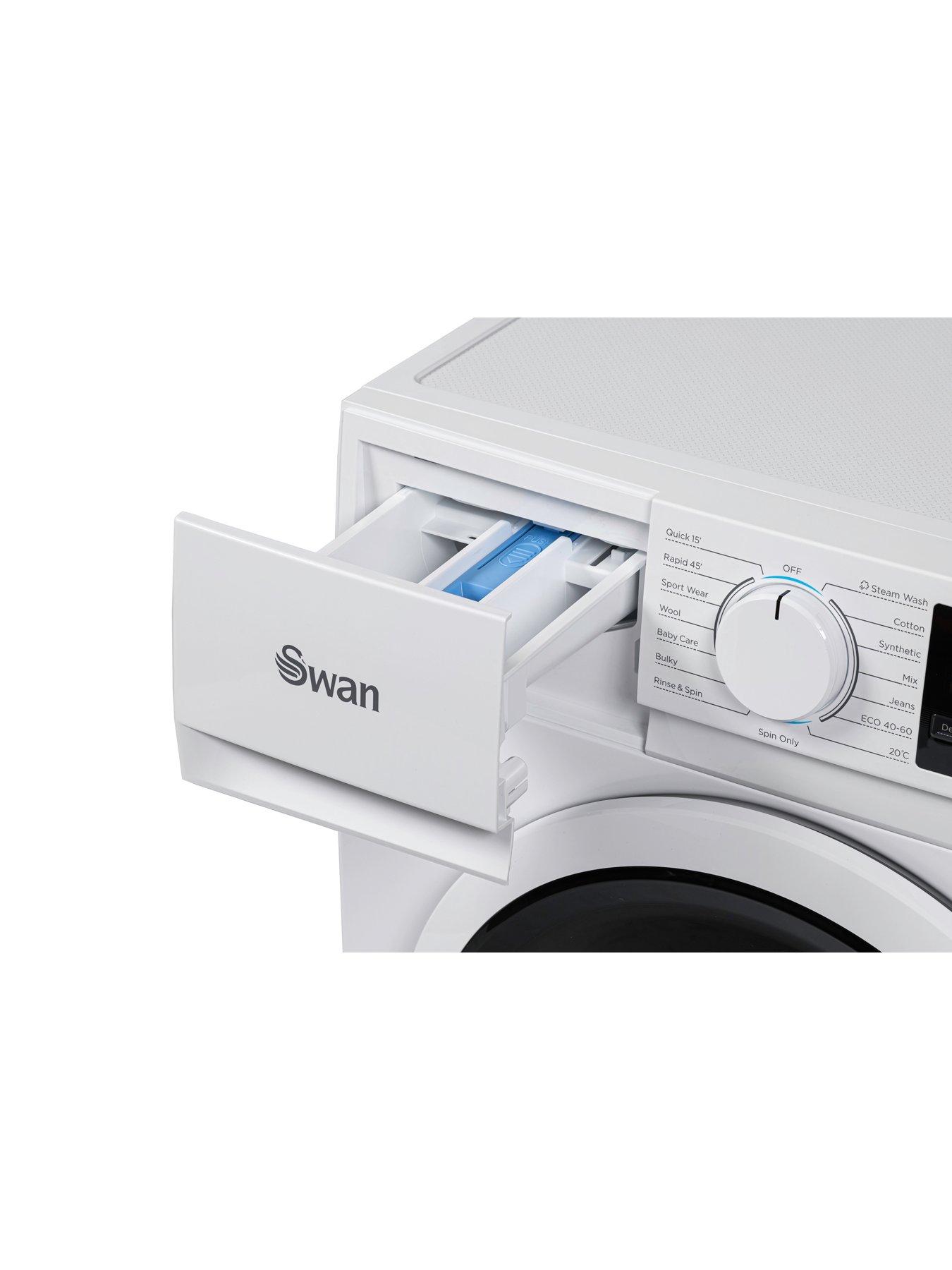 Swan SW75120W 8kg Load, 1400 Spin Freestanding Washing Machine - White ...
