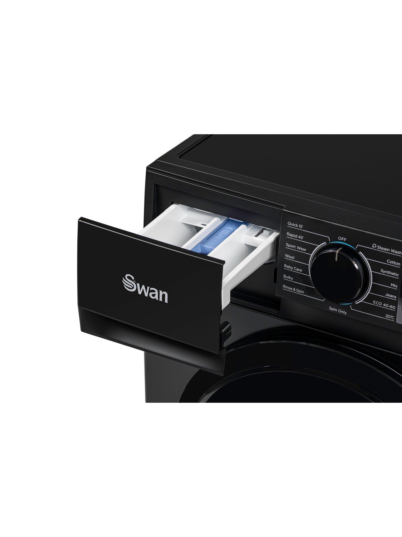 Swan SW75120B 8kg 1400 Spin Freestanding Washing Machine - Black ...