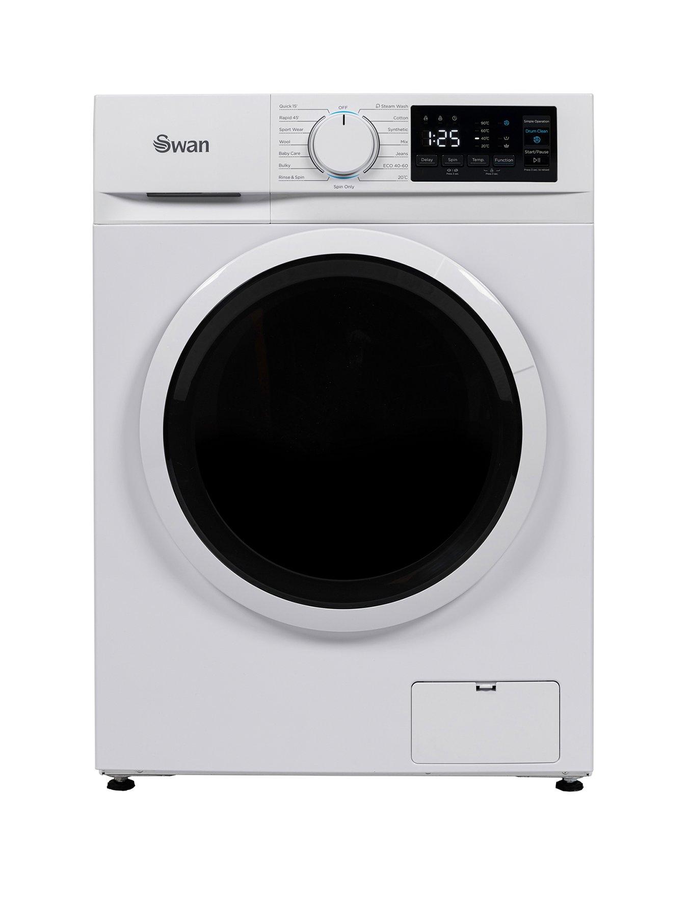 Swan SW75130W 9kg 1400 Spin Freestanding Washing Machine - White ...
