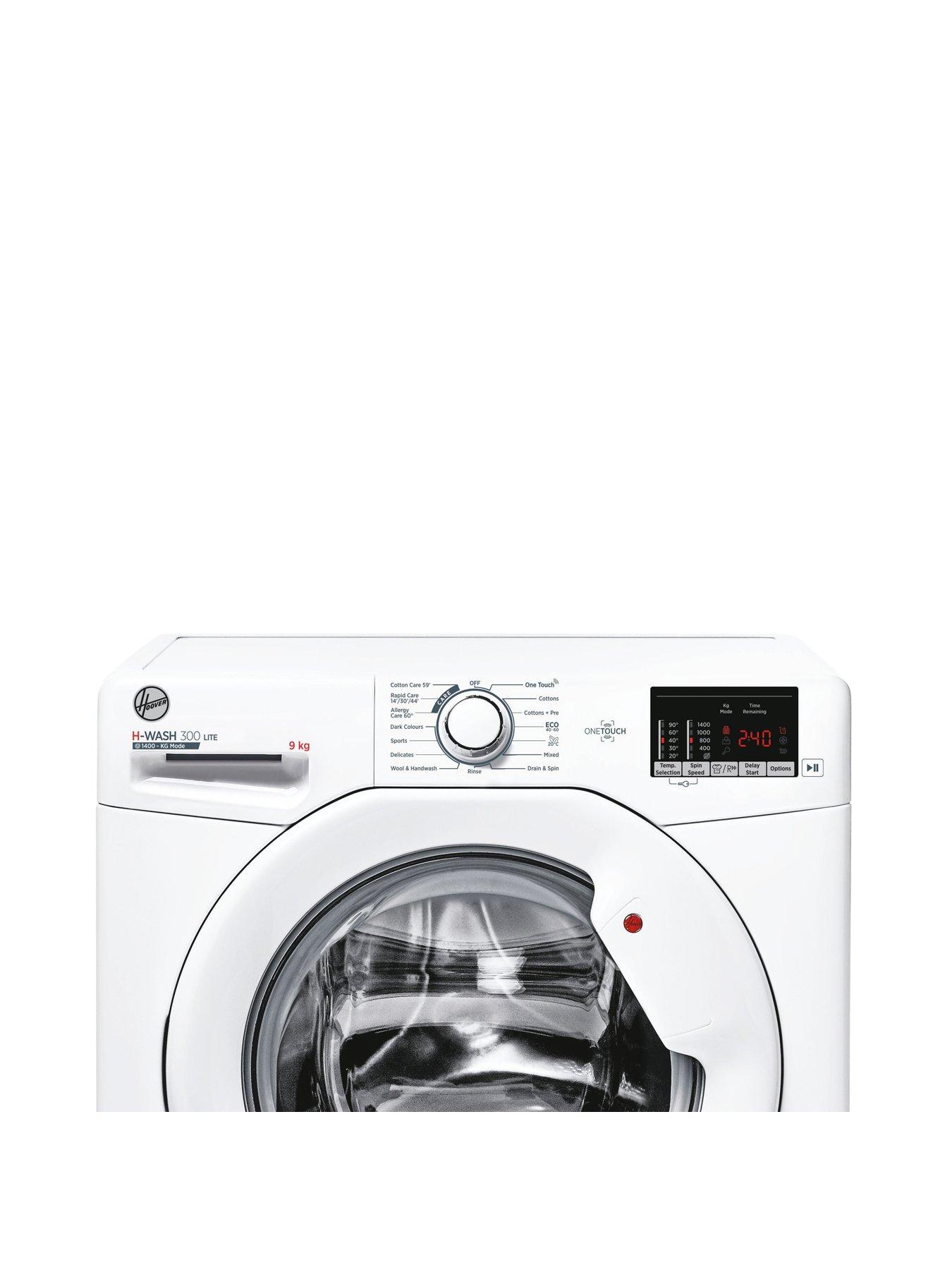 Hoover H3W492DA4/1-80 Washing Machine, 9kg, 1400 spin - White | Littlewoods