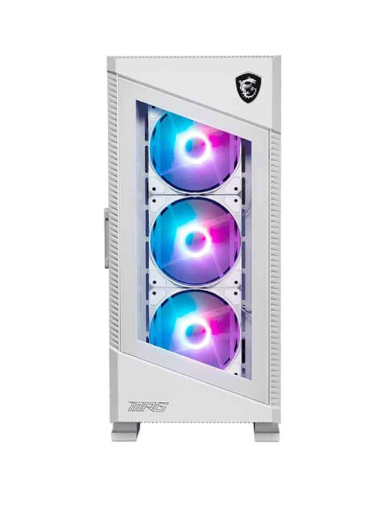 MSI MPG Velox White PC Gaming Case | littlewoods.com