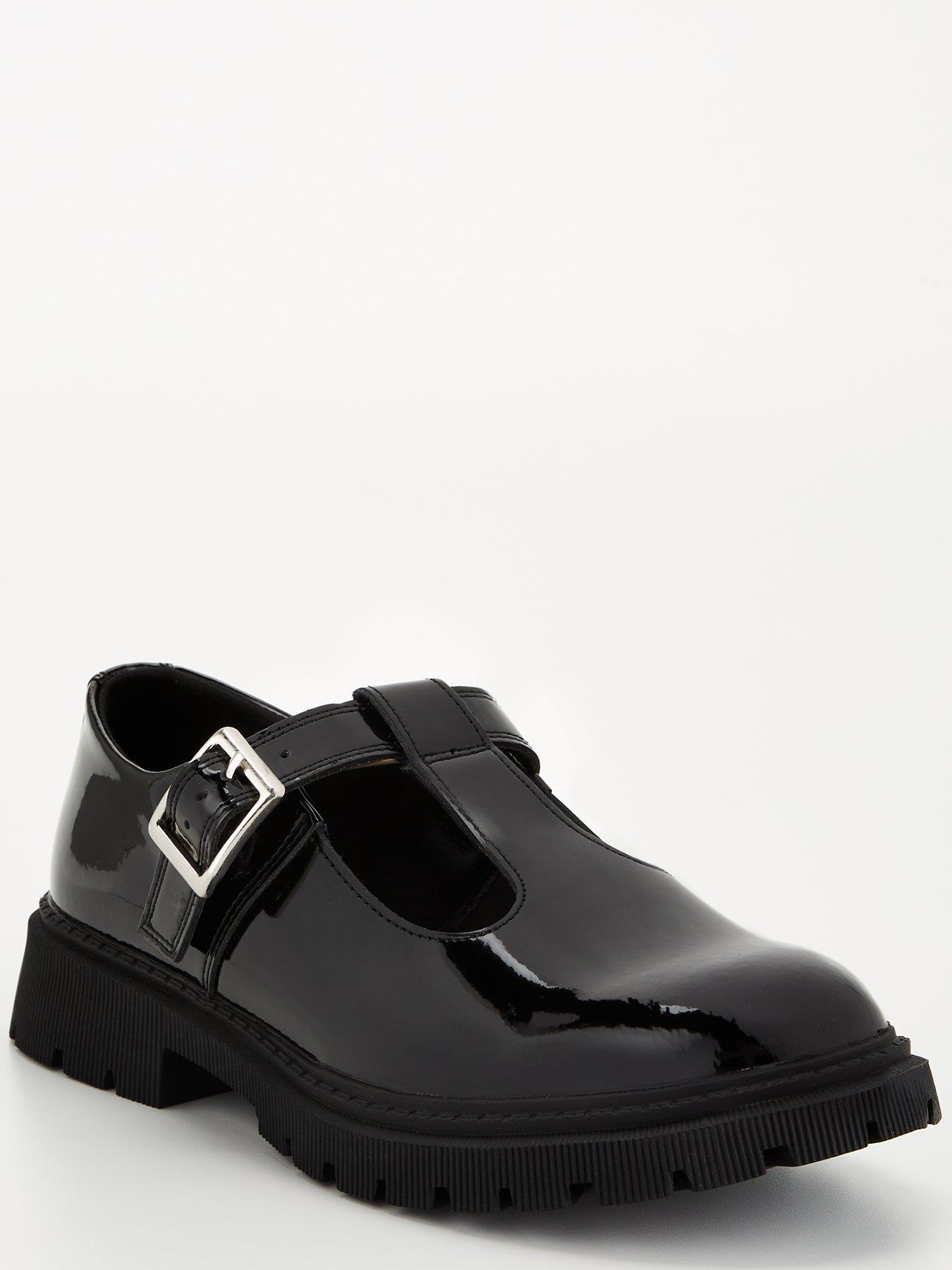 The Very Collection Older Girls Patent Leather T-bar School Shoe ...
