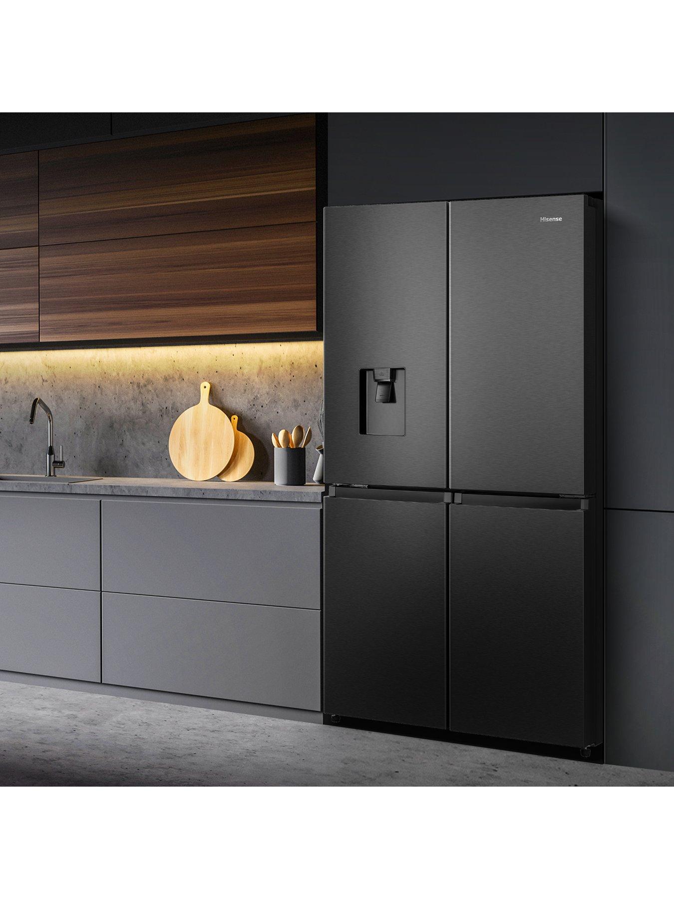 Hisense RQ758N4SWFE Pureflat 90cm Cross Door, American Fridge Freezer ...
