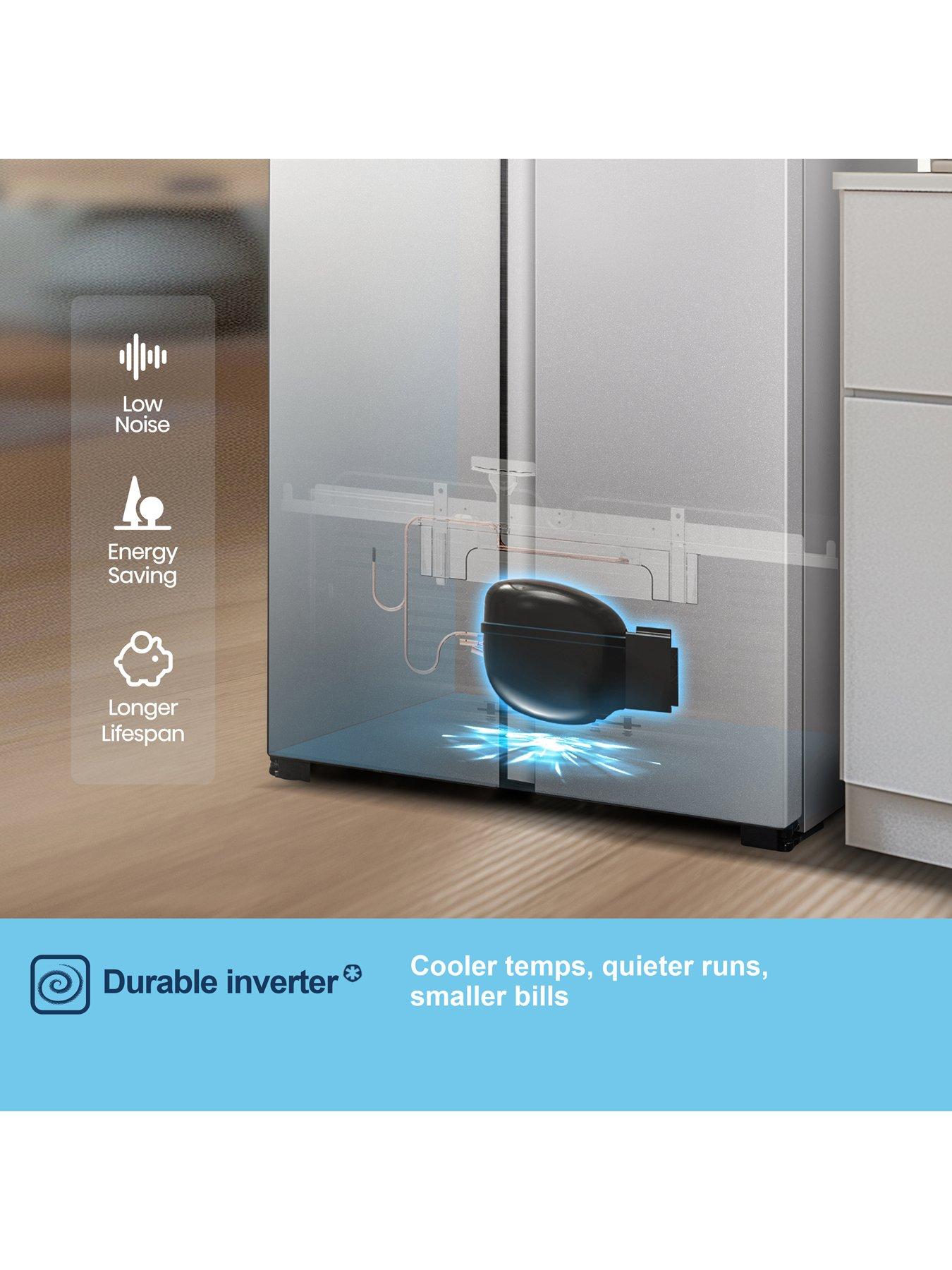 Fridgemaster MS83430ES 83cm Wide Side by Side, American Fridge Freezer ...