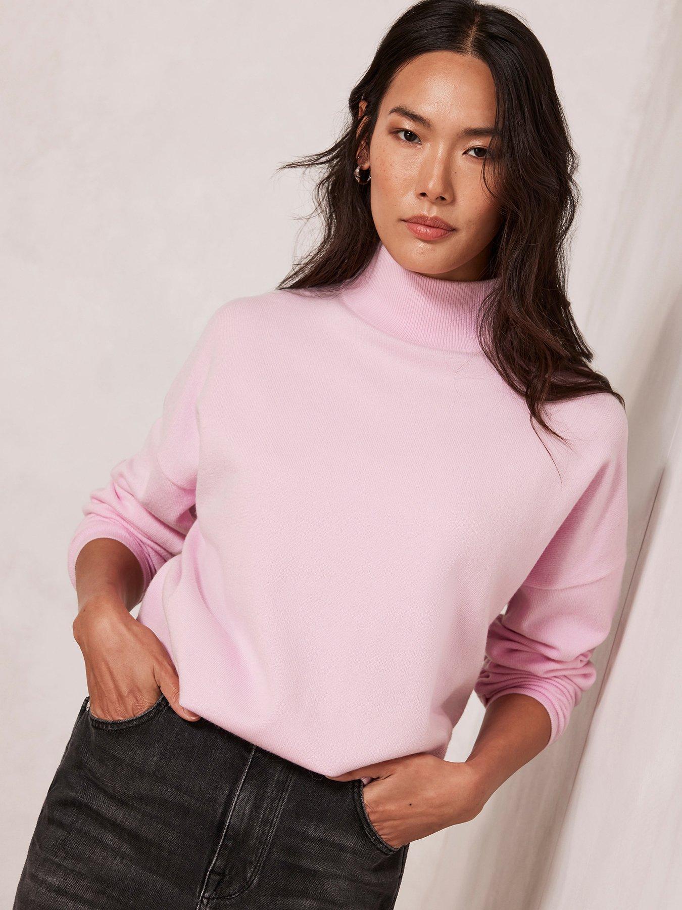 Mint Velvet Pink Ruched Sleeve Jumper | littlewoods.com