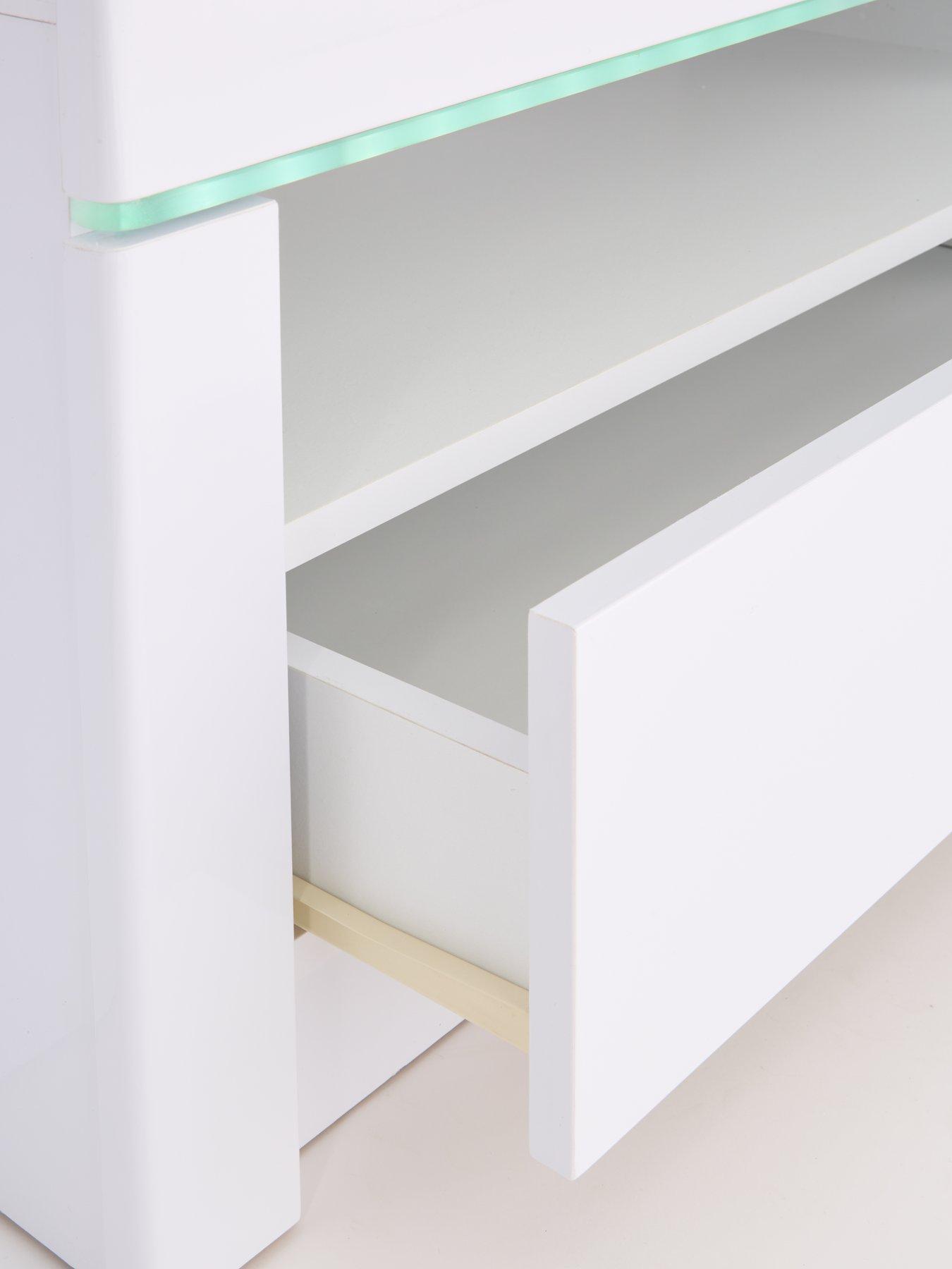 Very Home Atlantic High Gloss TV Unit with LED Light (fits up to 65 ...