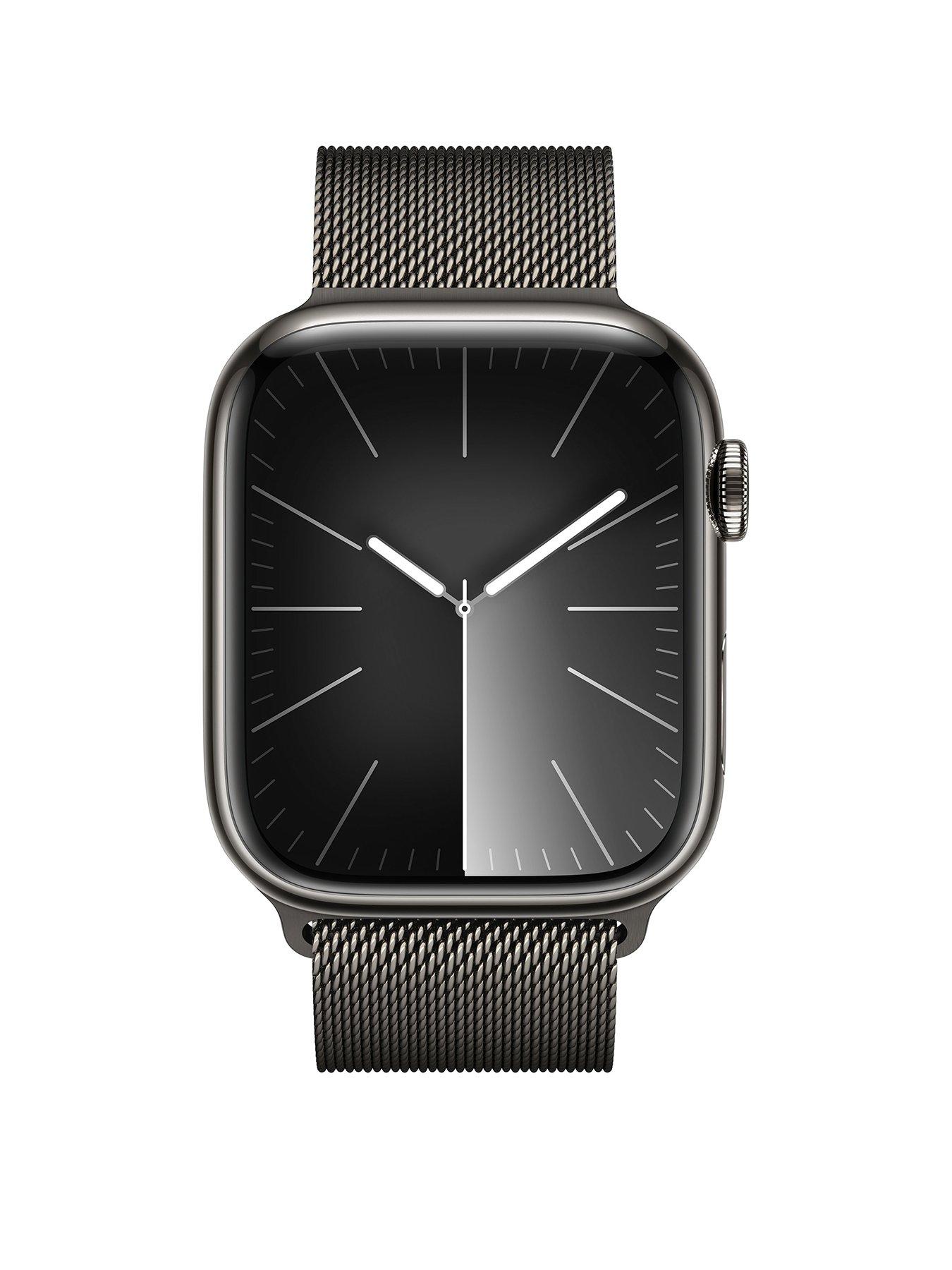 Apple Watch Series 9 (GPS + Cellular), 45mm Graphite Stainless Steel ...