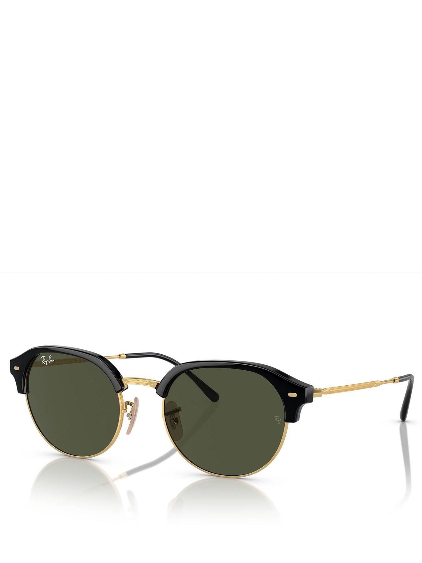 Ray-Ban Ray Ban Semi-rimless Sunglasses - Black On Arista | littlewoods.com