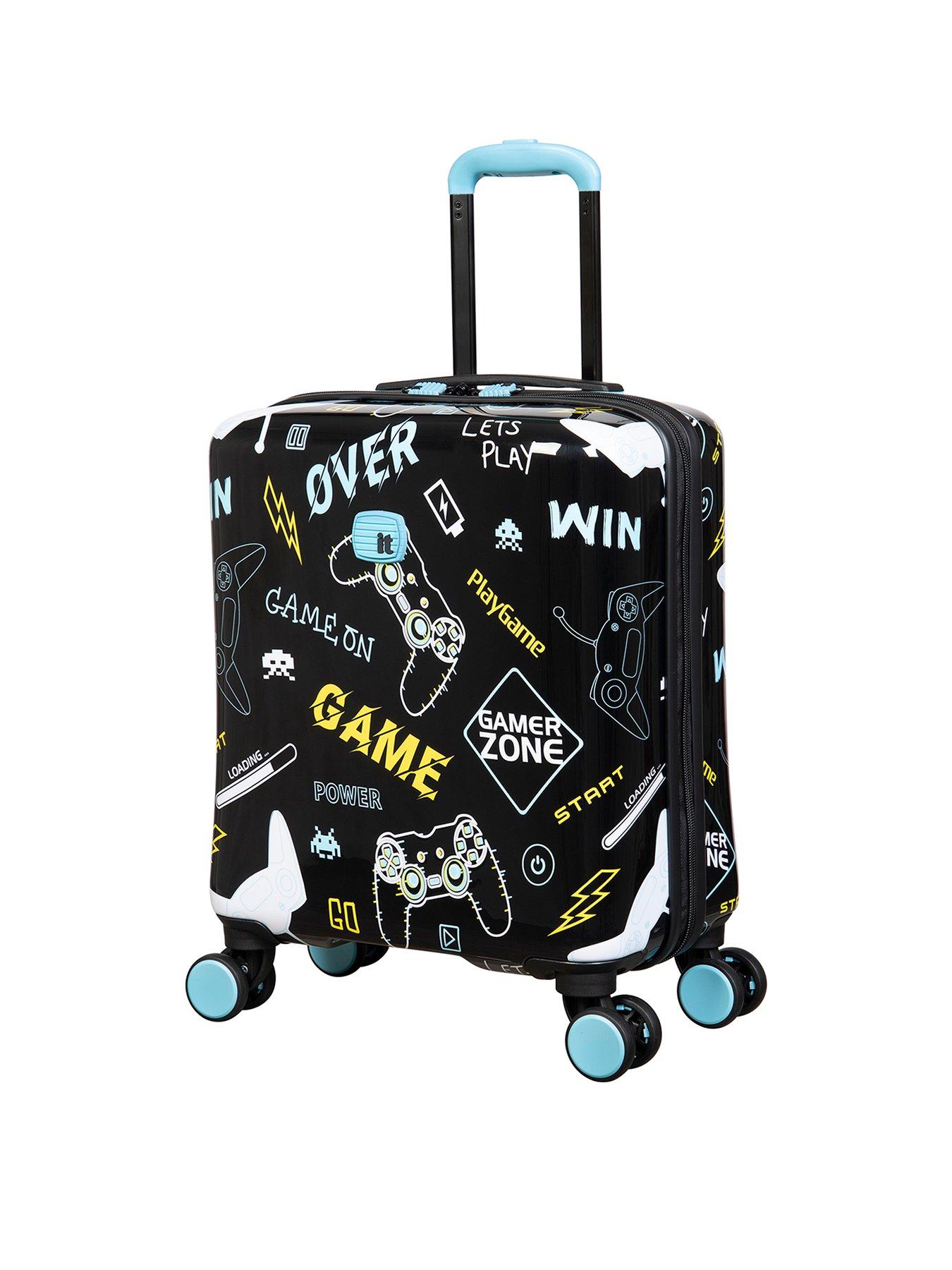 it Luggage Liquified Video Games Kiddies Underseat Suitcase | Littlewoods