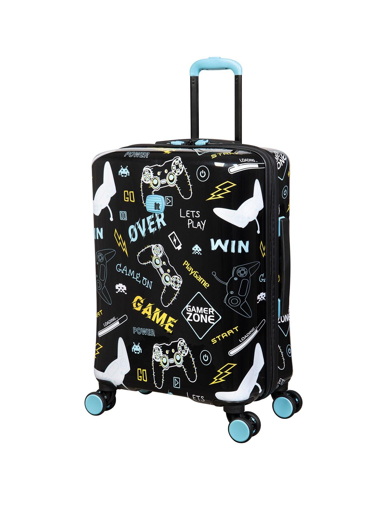 it Luggage Liquified Video Games Kiddies Cabin Suitcase | Littlewoods