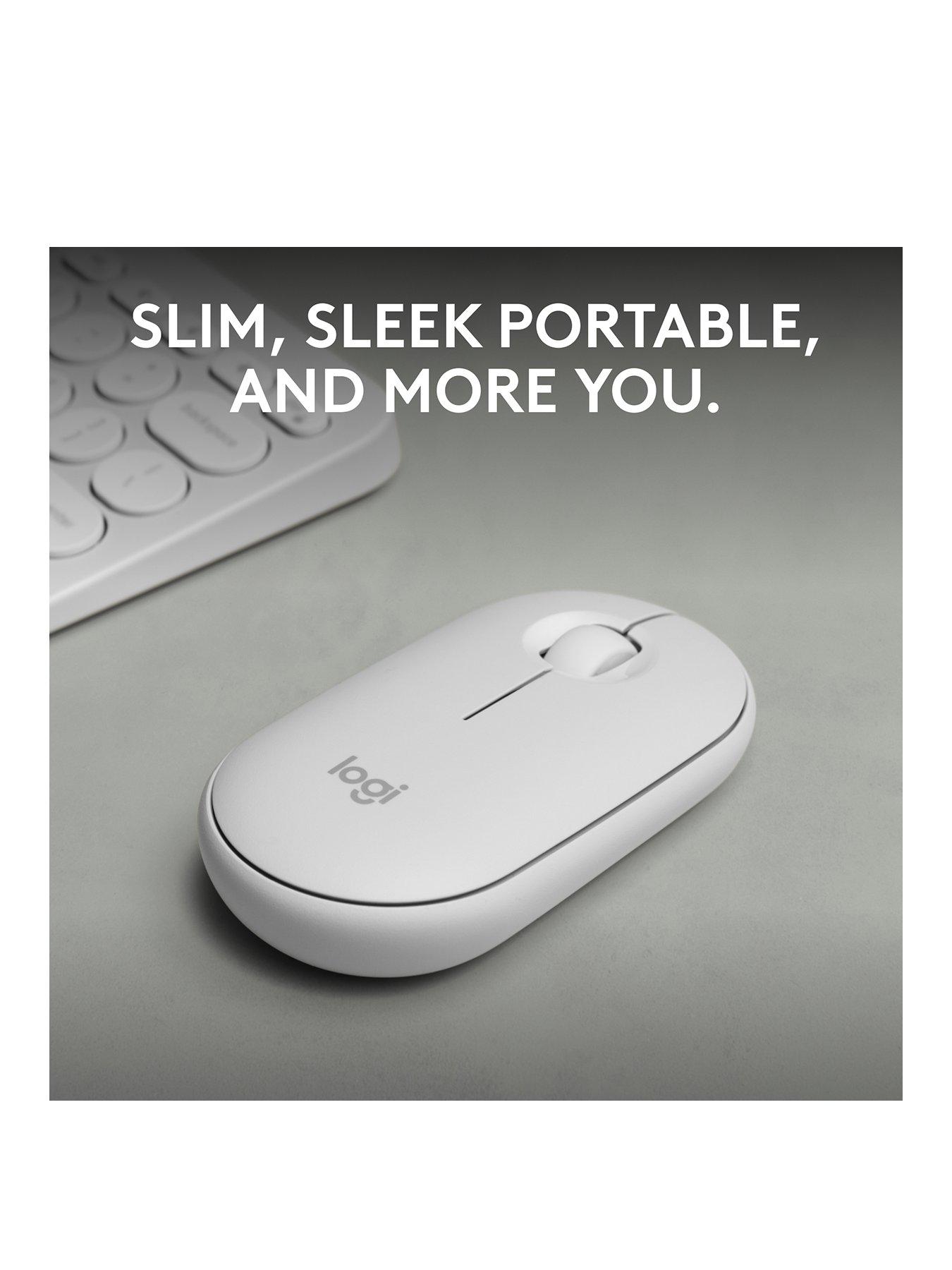 Logitech Pebble Mouse 2 M350s Slim Bluetooth Wireless Mouse ...