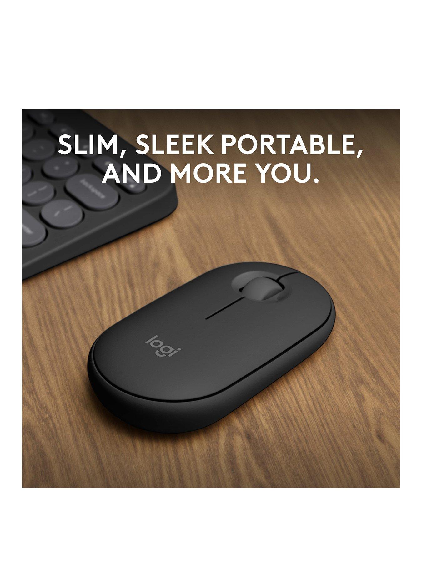 Logitech Pebble Mouse 2 M350s Slim Bluetooth Wireless Mouse ...