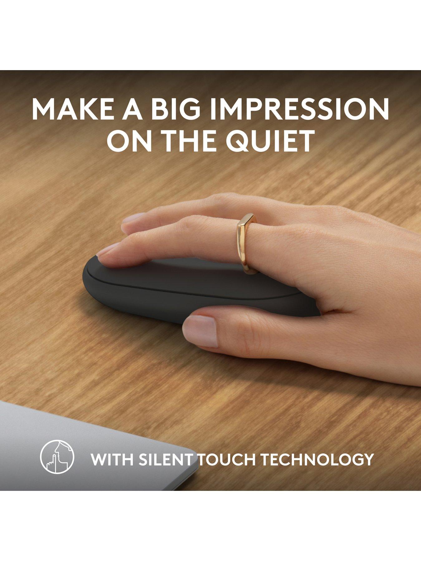 Logitech Pebble Mouse 2 M350s Slim Bluetooth Wireless Mouse ...