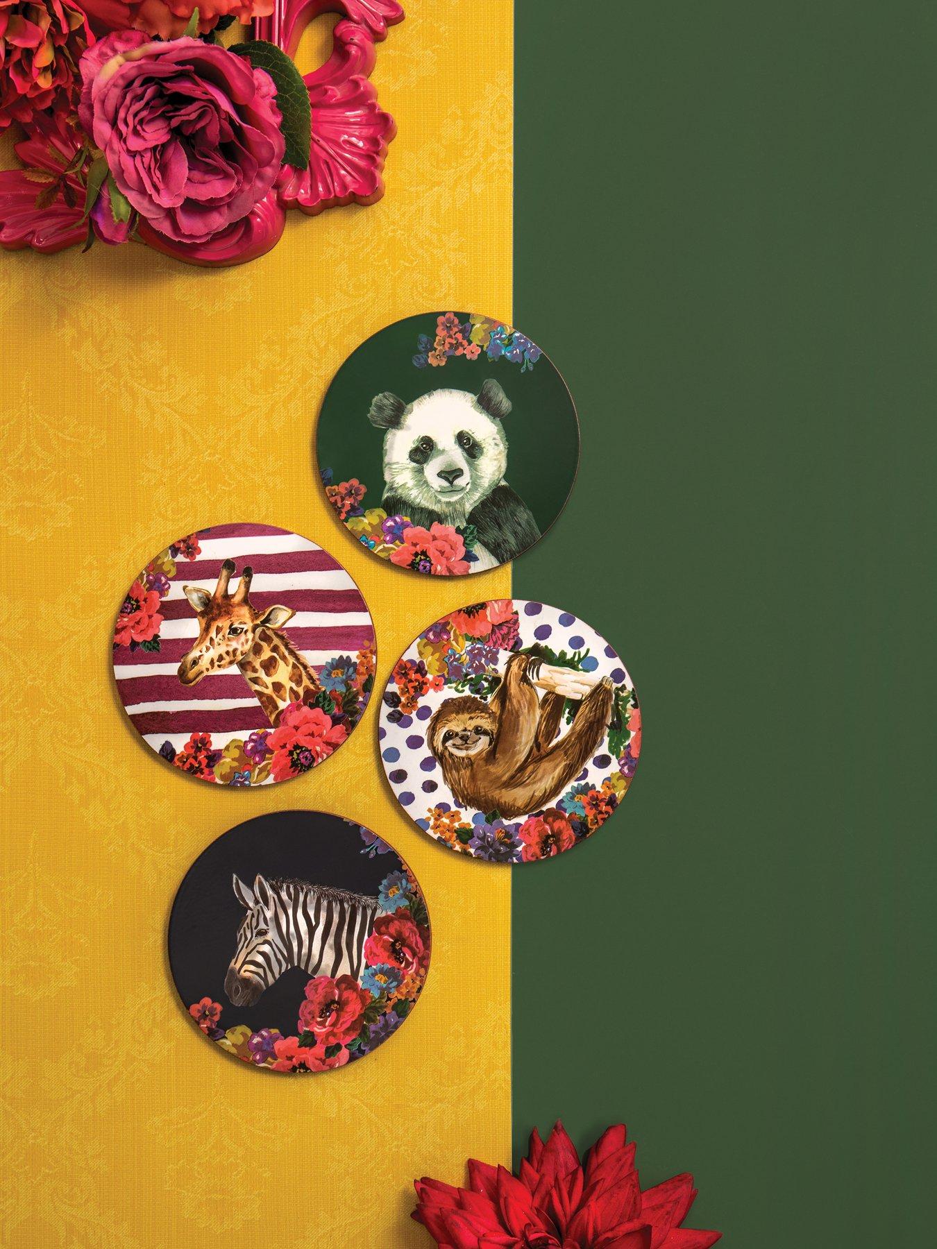 Mikasa Wild at Heart Set of 4 Round Coasters | Littlewoods