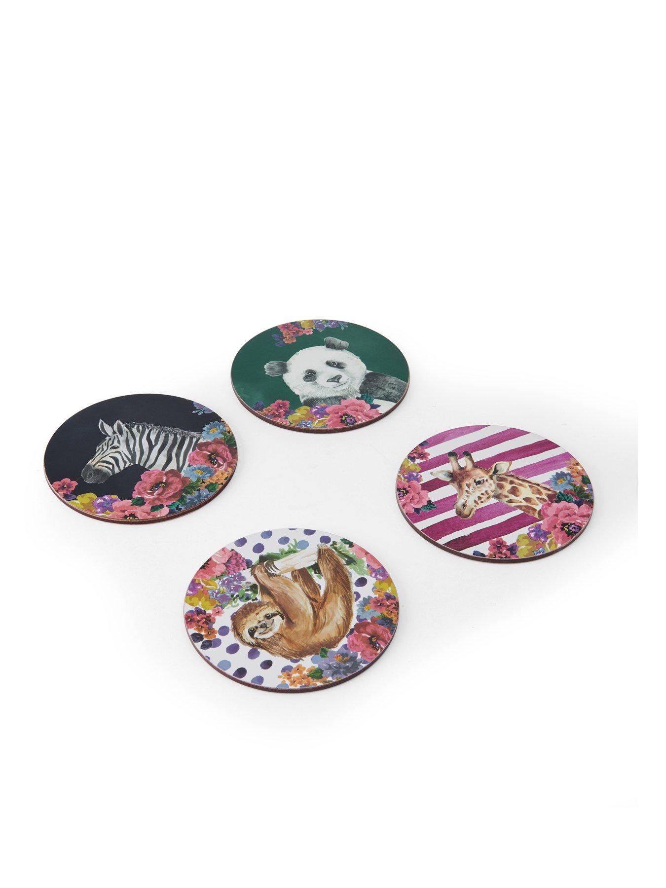 Mikasa Wild at Heart Set of 4 Round Coasters | Littlewoods