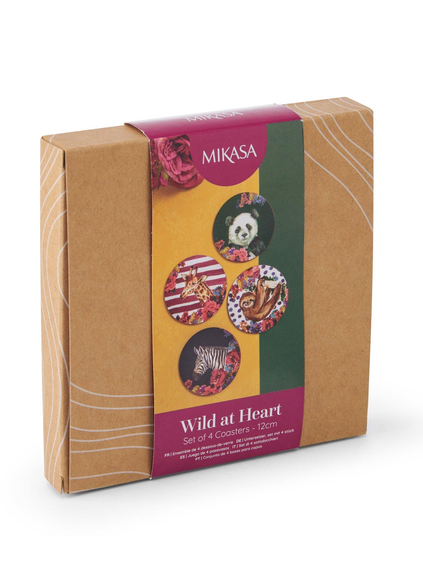 Mikasa Wild at Heart Set of 4 Round Coasters | Littlewoods