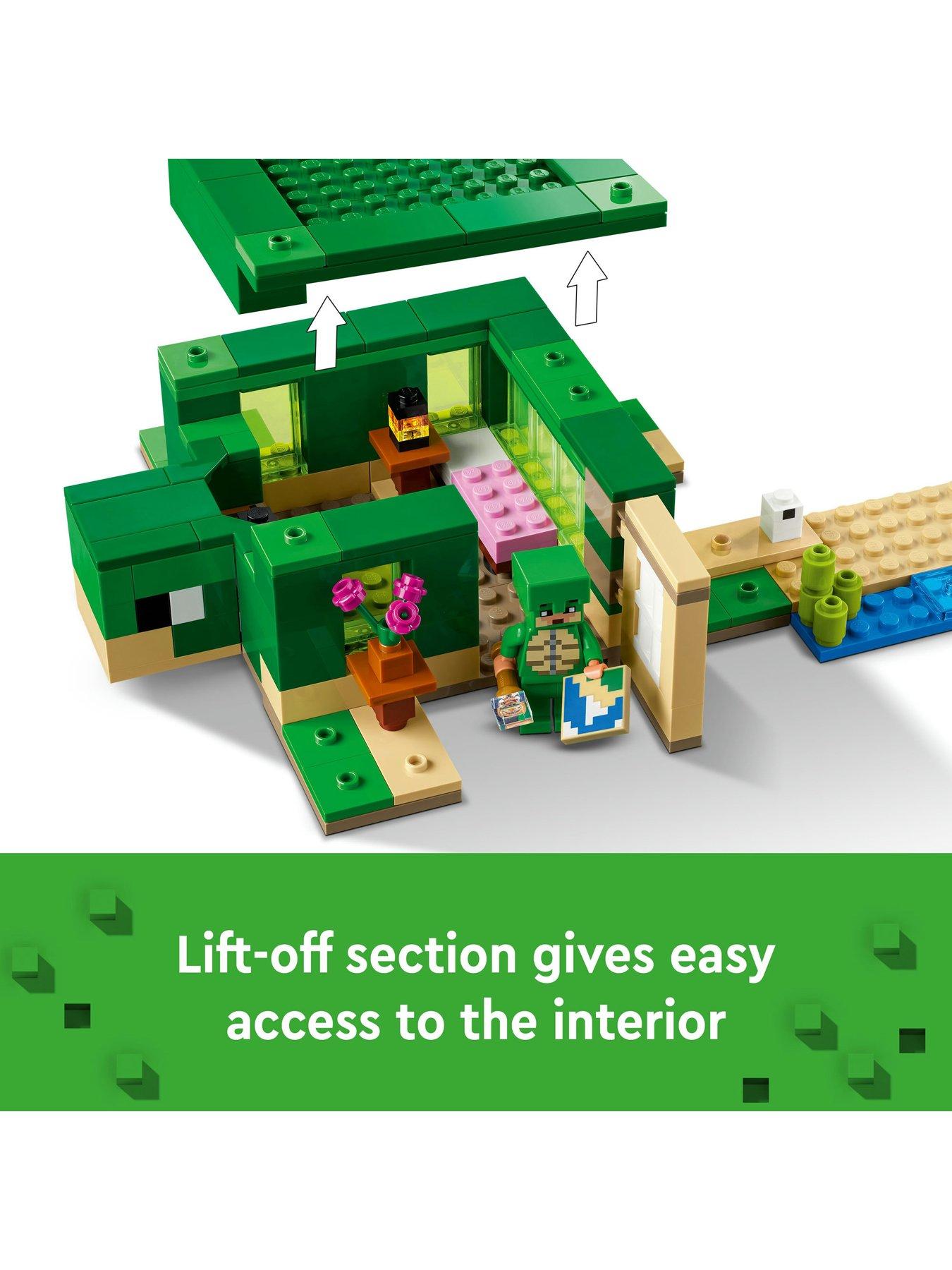 LEGO Minecraft The Turtle Beach House Model 21254 | Littlewoods