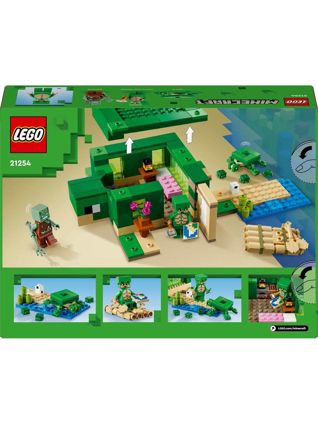 LEGO Minecraft The Turtle Beach House Model 21254 | Littlewoods