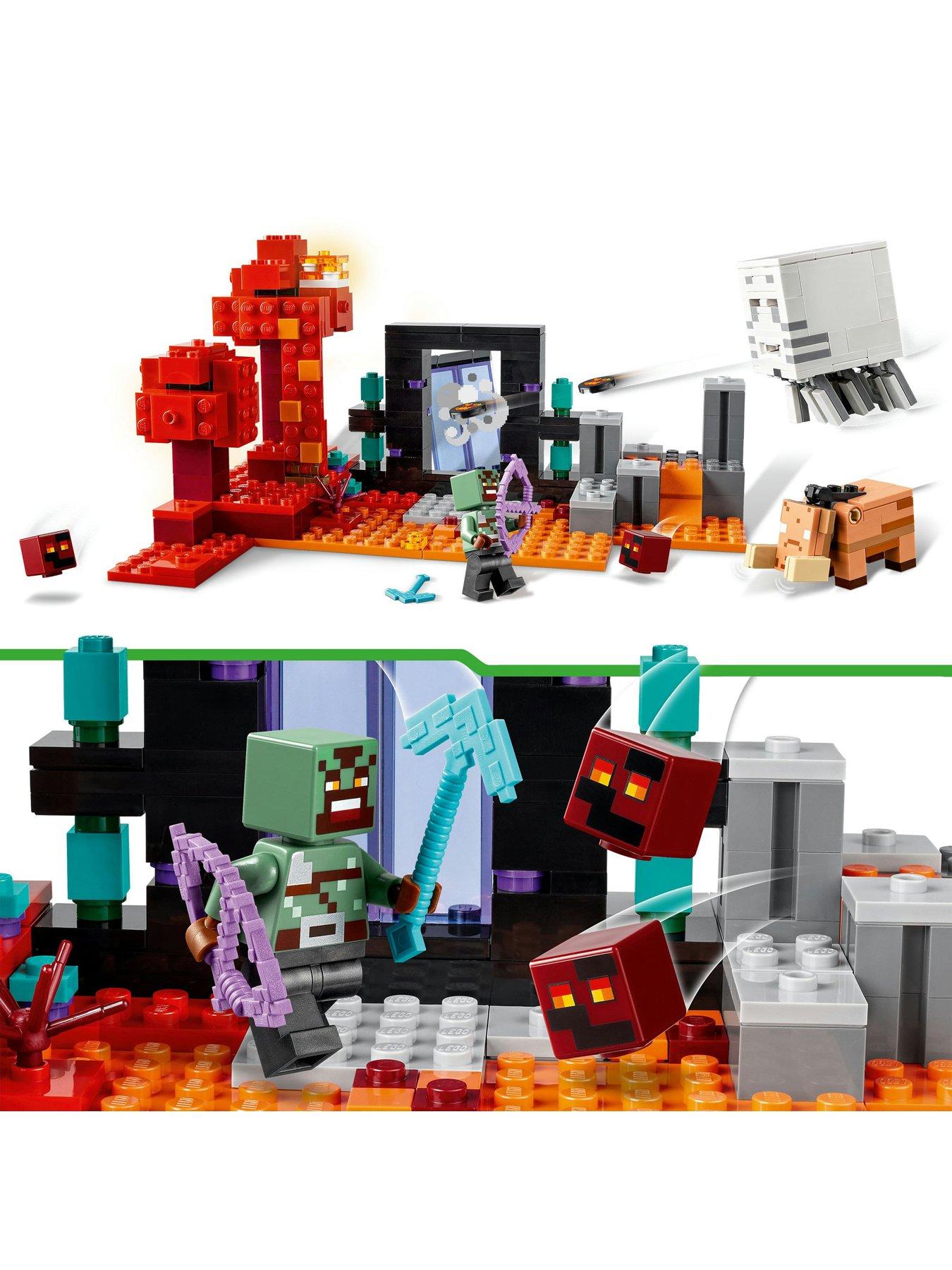LEGO Minecraft The Nether Portal Ambush Toy 21255 | Littlewoods