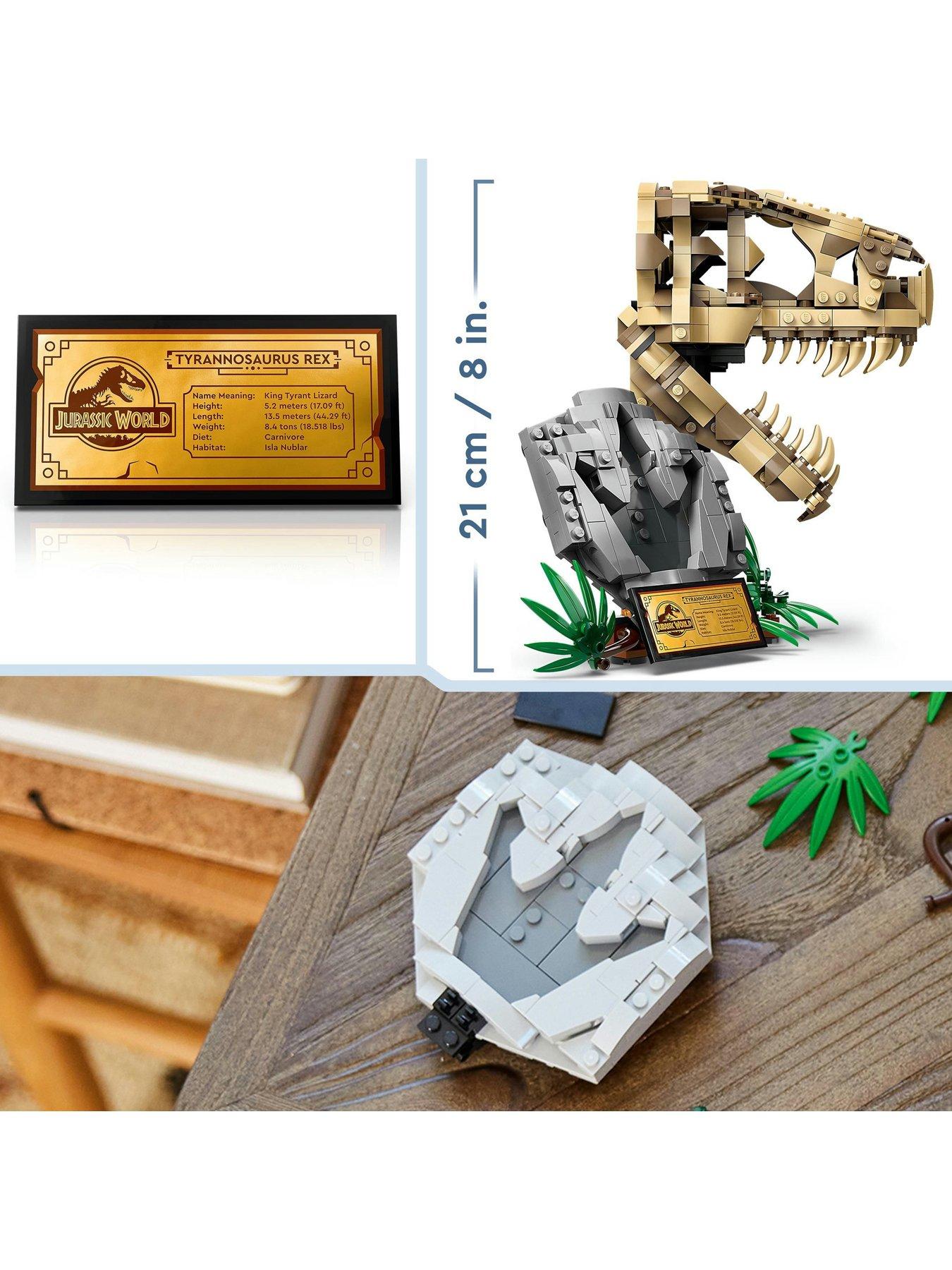 LEGO Jurassic World Dinosaur Fossils: T. rex Skull Toy 76964 | Littlewoods