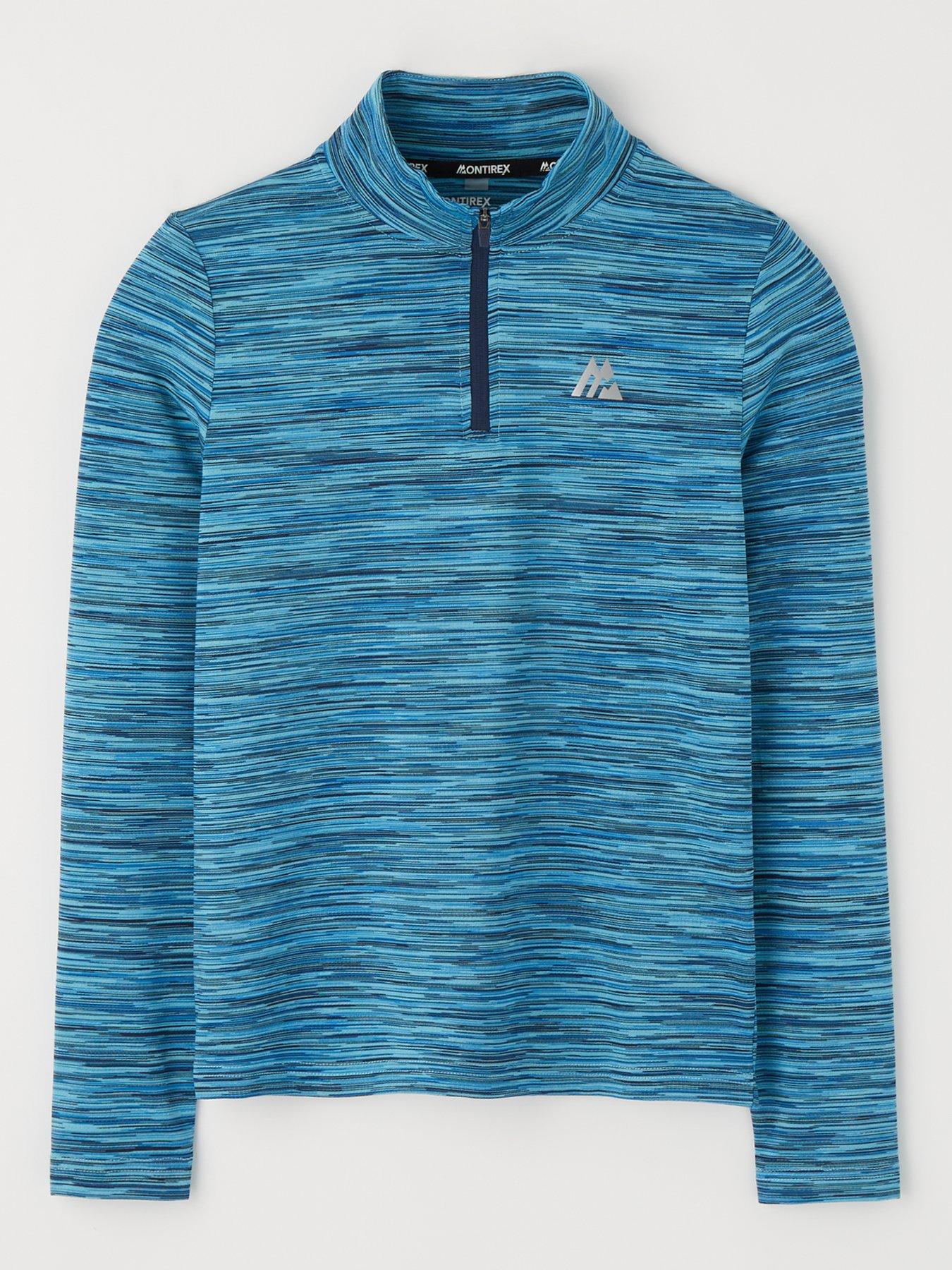Montirex Junior Trail 2.0 1/4 Zip Top - Dark Blue | littlewoods.com