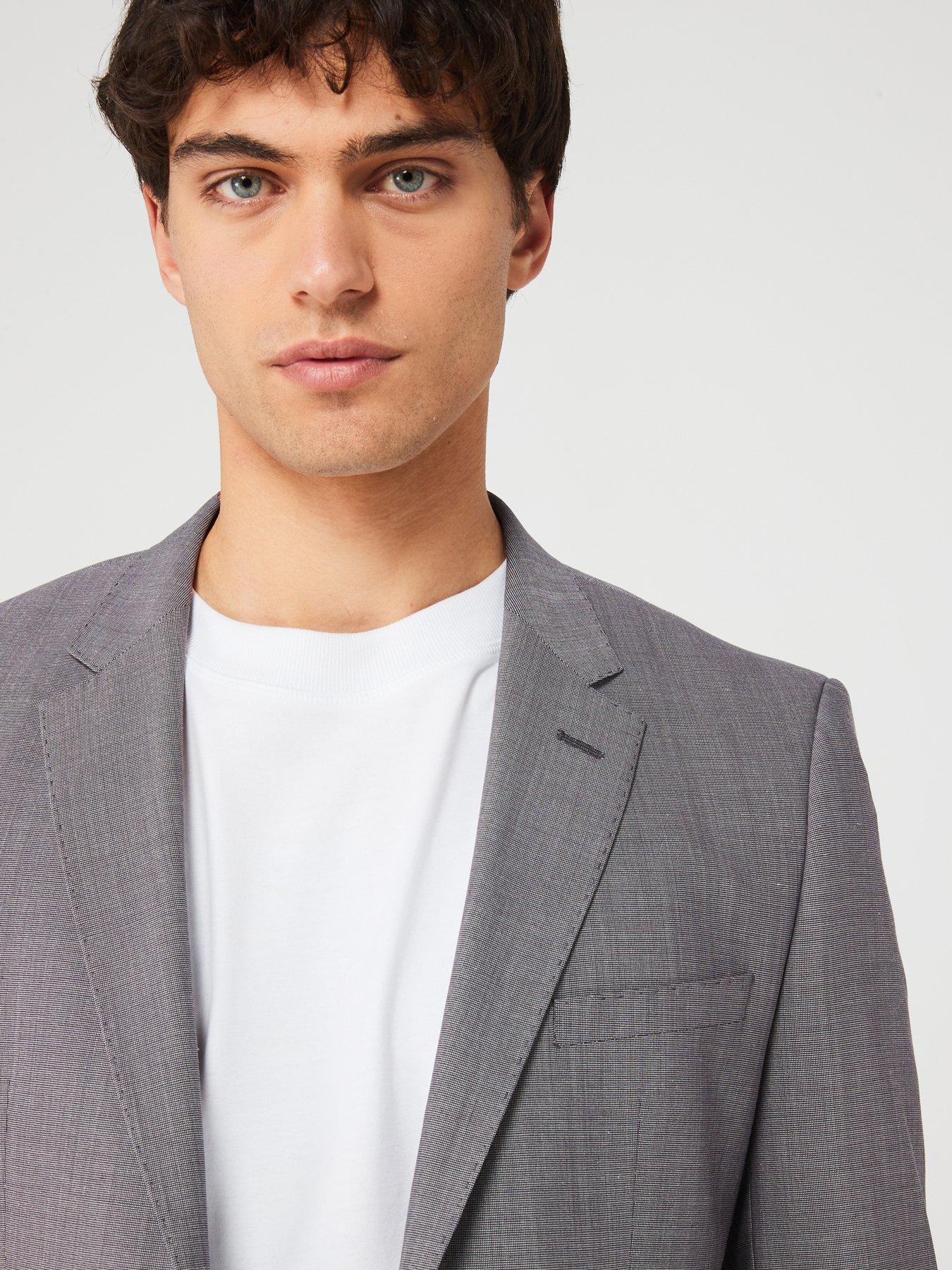 BOSS Jasper Mix & Match Suit Jacket - Grey | Littlewoods