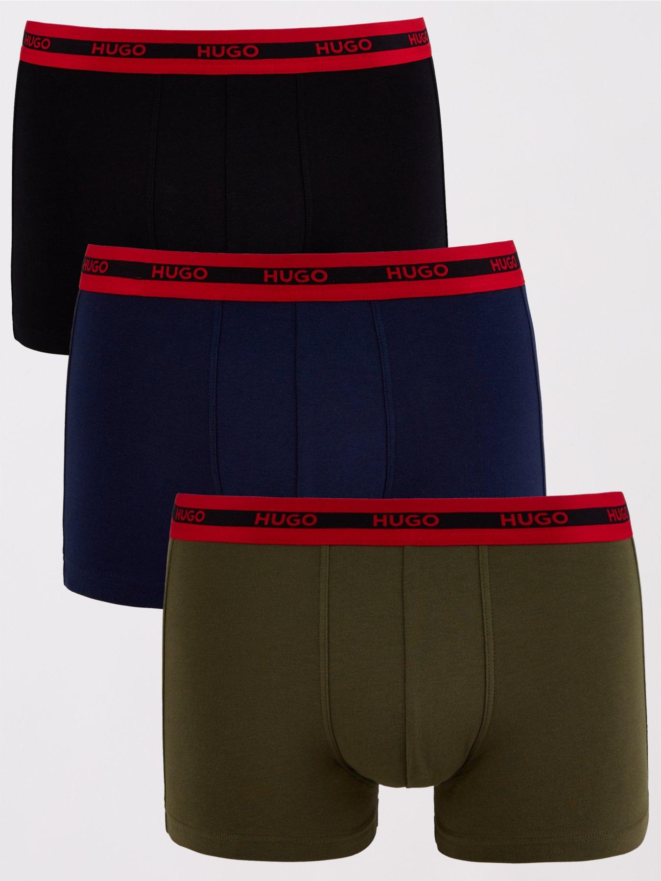 HUGO Bodywear 3 Pack Planet Trunks - Multi | littlewoods.com
