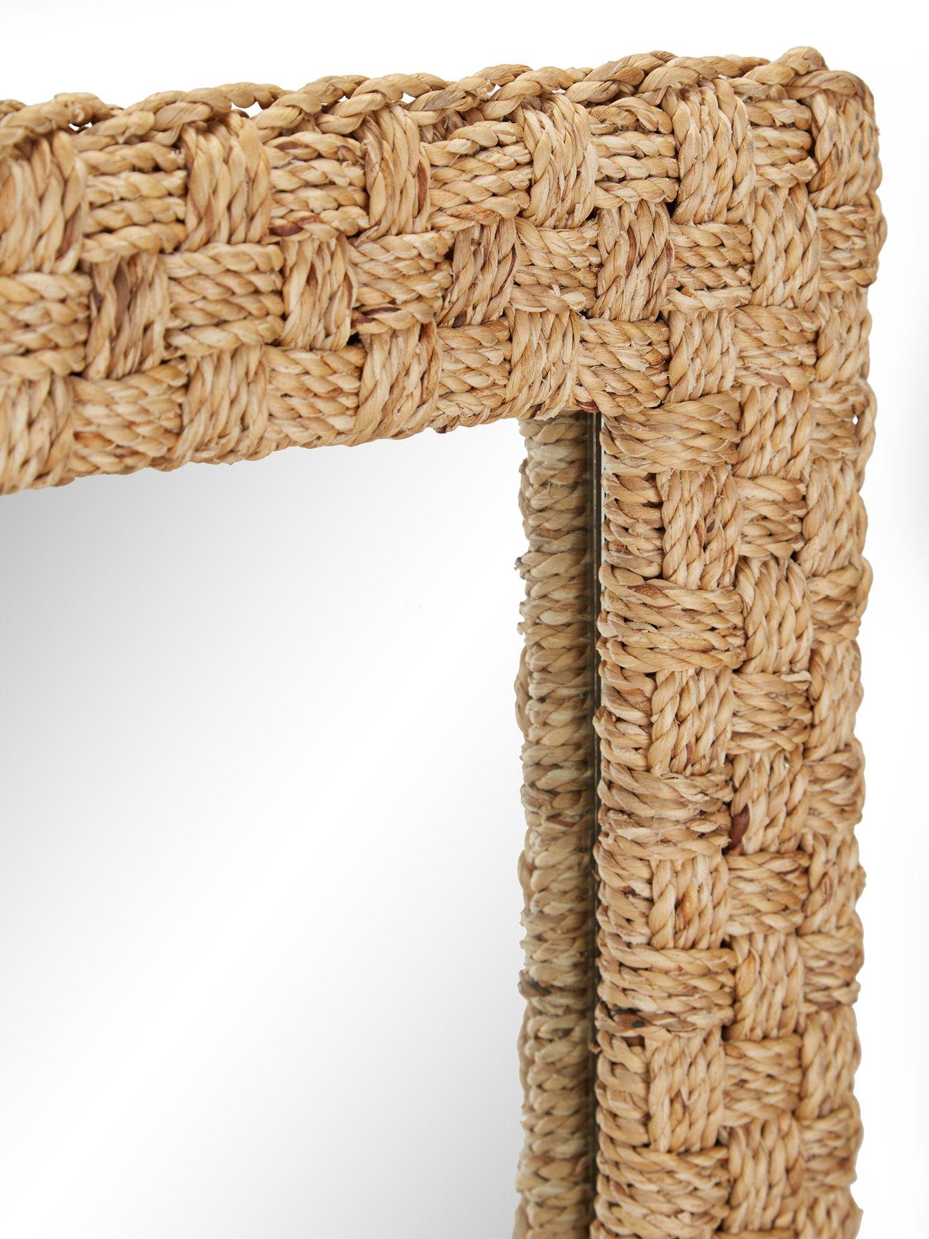 Very Home Rectangle Woven Mirror 100x45cm | Littlewoods