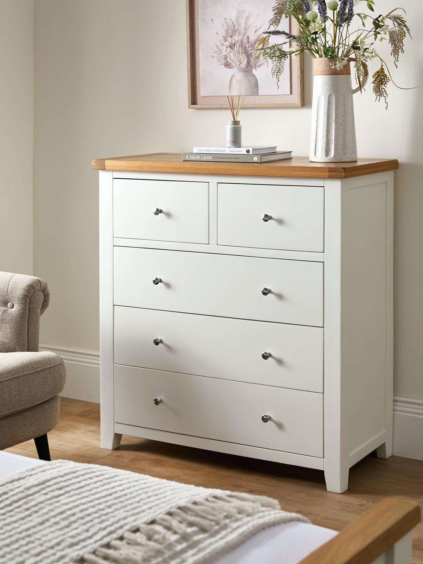 Very Home Hamilton Ready Assembled 2 + 3 Drawer Chest | Littlewoods