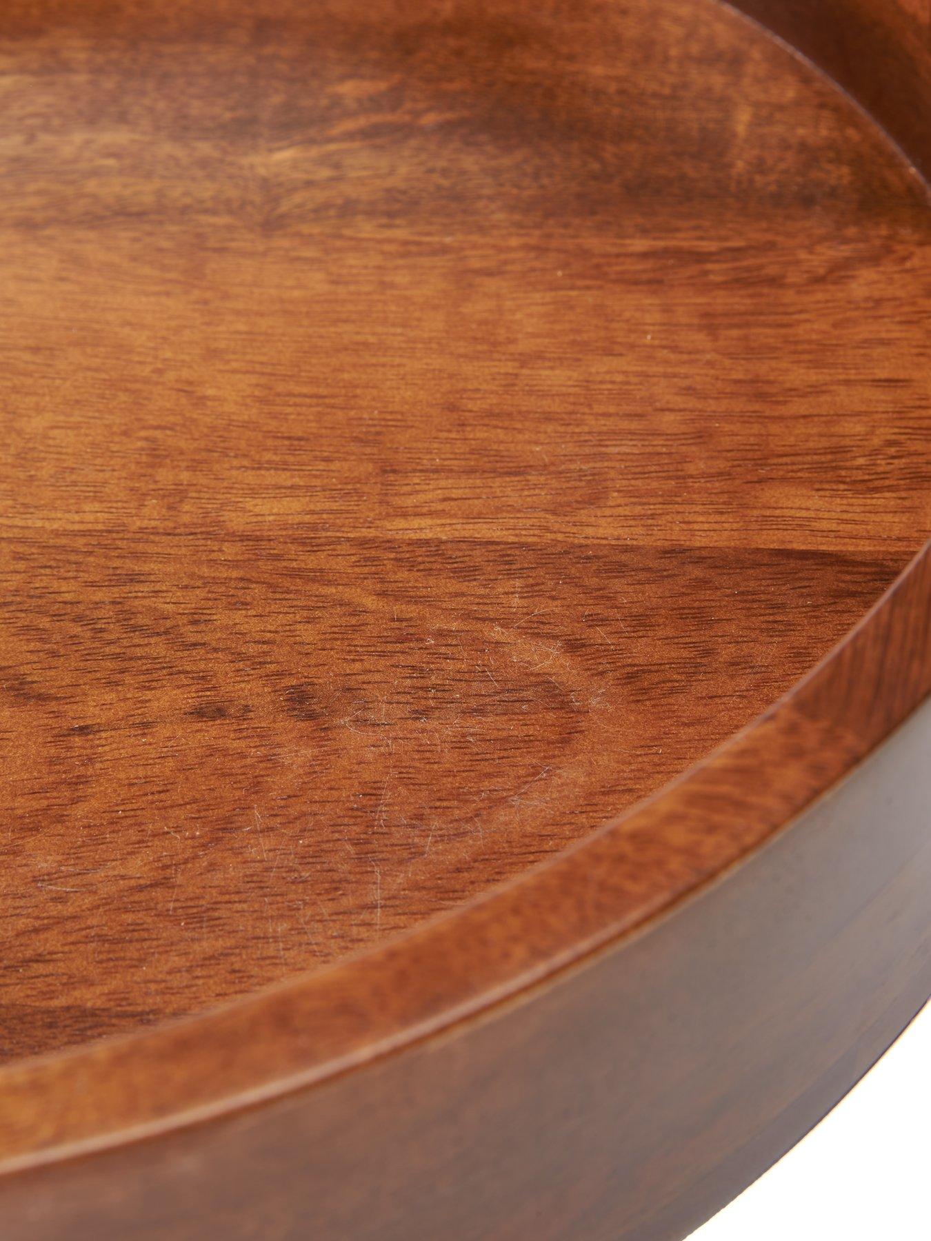 Michelle Keegan Home Round Walnut Tray | Littlewoods