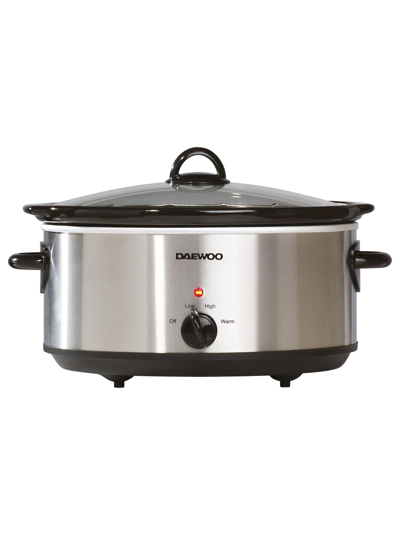Daewoo 6.5L Slow Cooker Stainless Steel | littlewoods.com