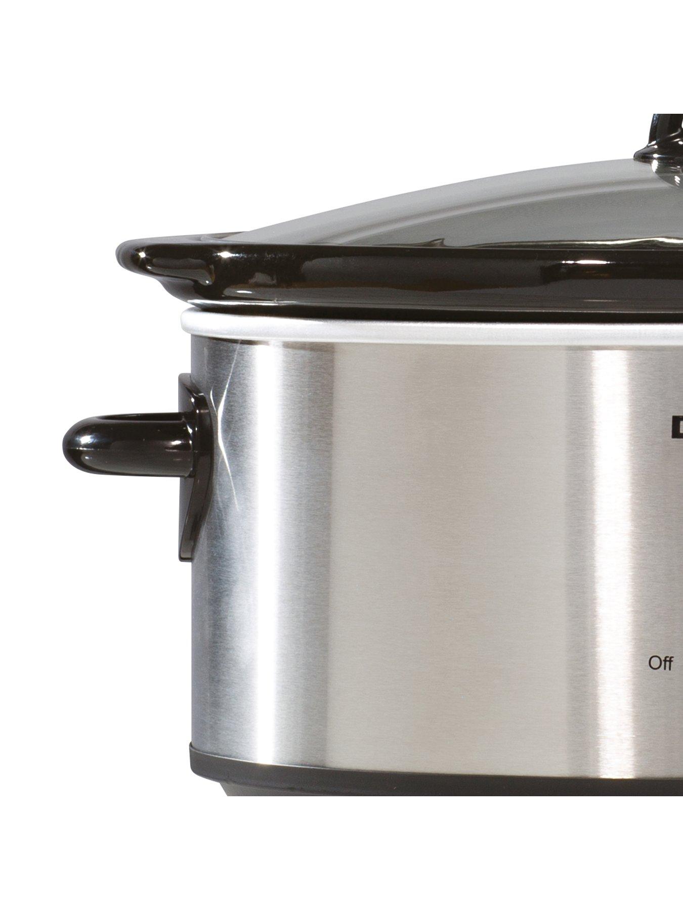 Daewoo 6.5L Slow Cooker Stainless Steel | Littlewoods